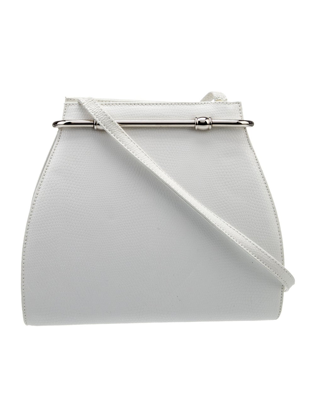 Rodo Embossed Leather Shoulder Bag - White Shoulder Bags, Handbags ...