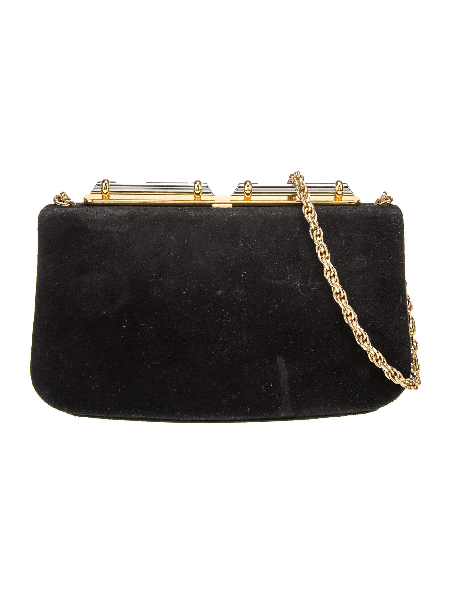 Rodo Suede Crossbody Bag - Black Crossbody Bags, Handbags - W8R22198 ...