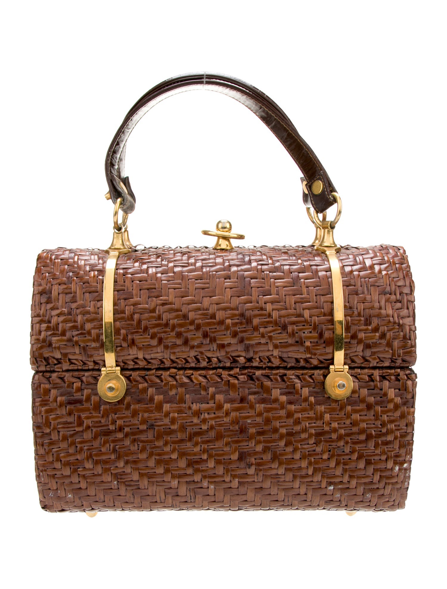 Rodo Leather Top Handle Bag - Brown Handle Bags, Handbags - W8R22432 ...