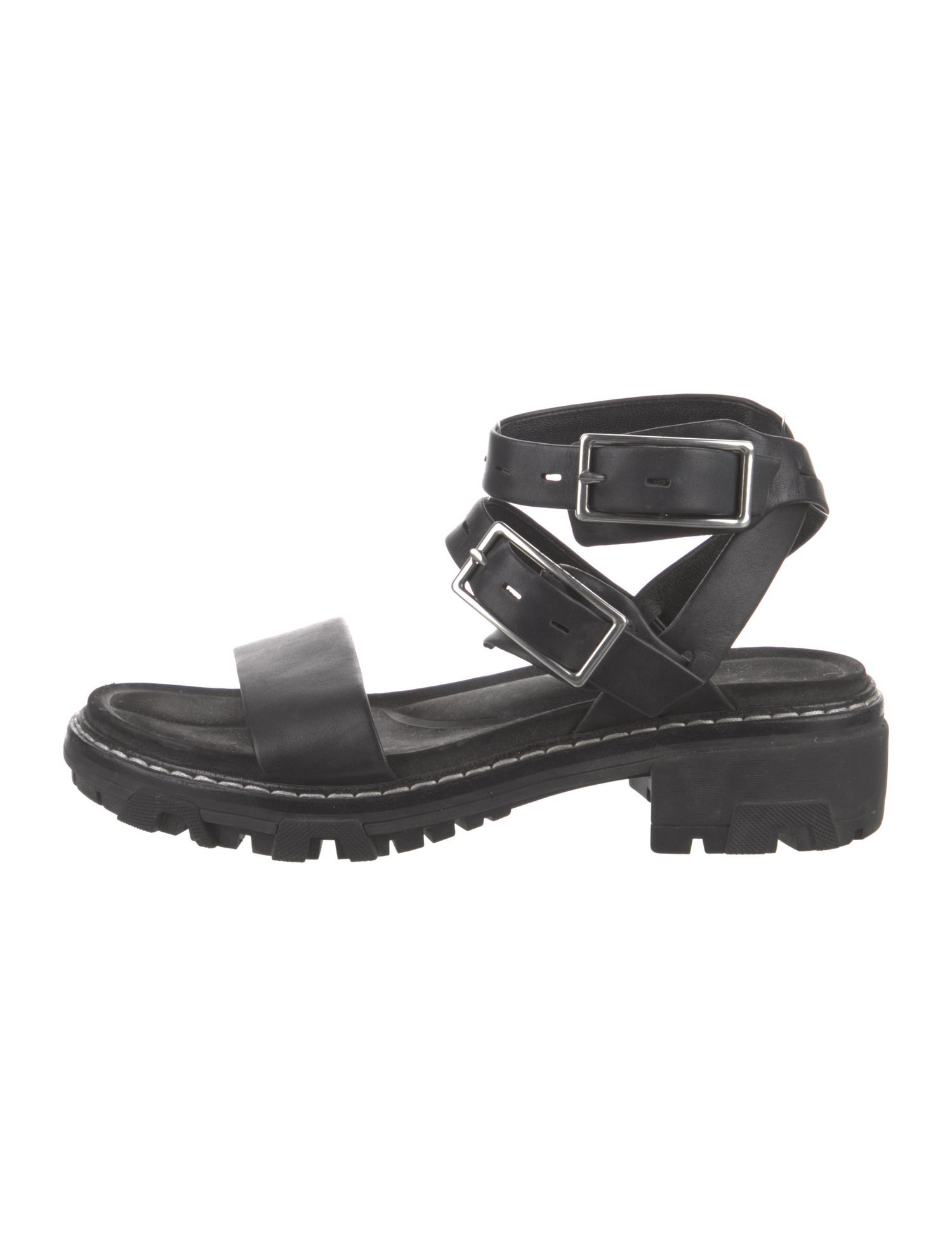 Rodo Leather Sandals - Black Sandals, Shoes - W8R22434 | The RealReal