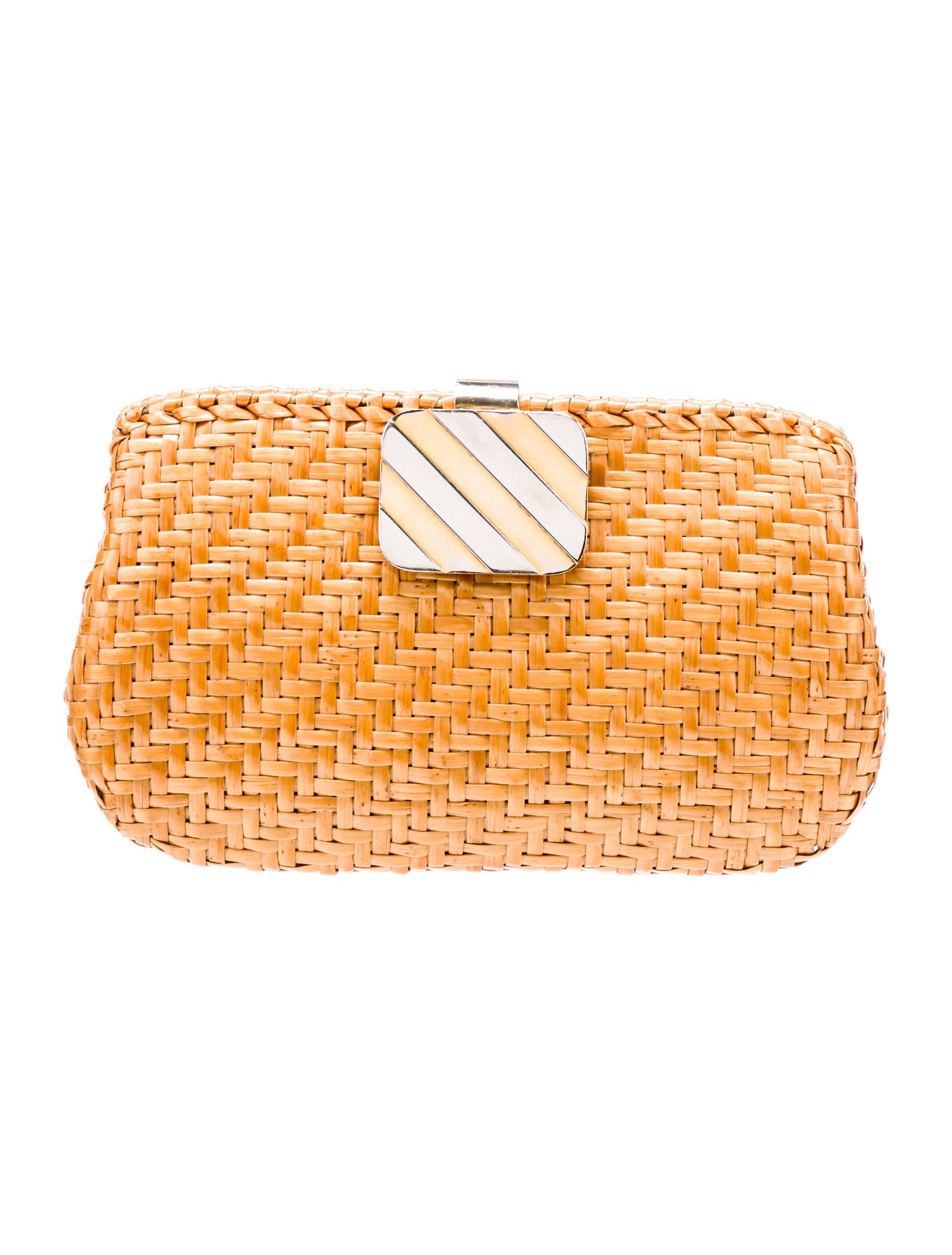 Rodo Raffia Clutch - Brown Clutches, Handbags - W8R22653 | The RealReal