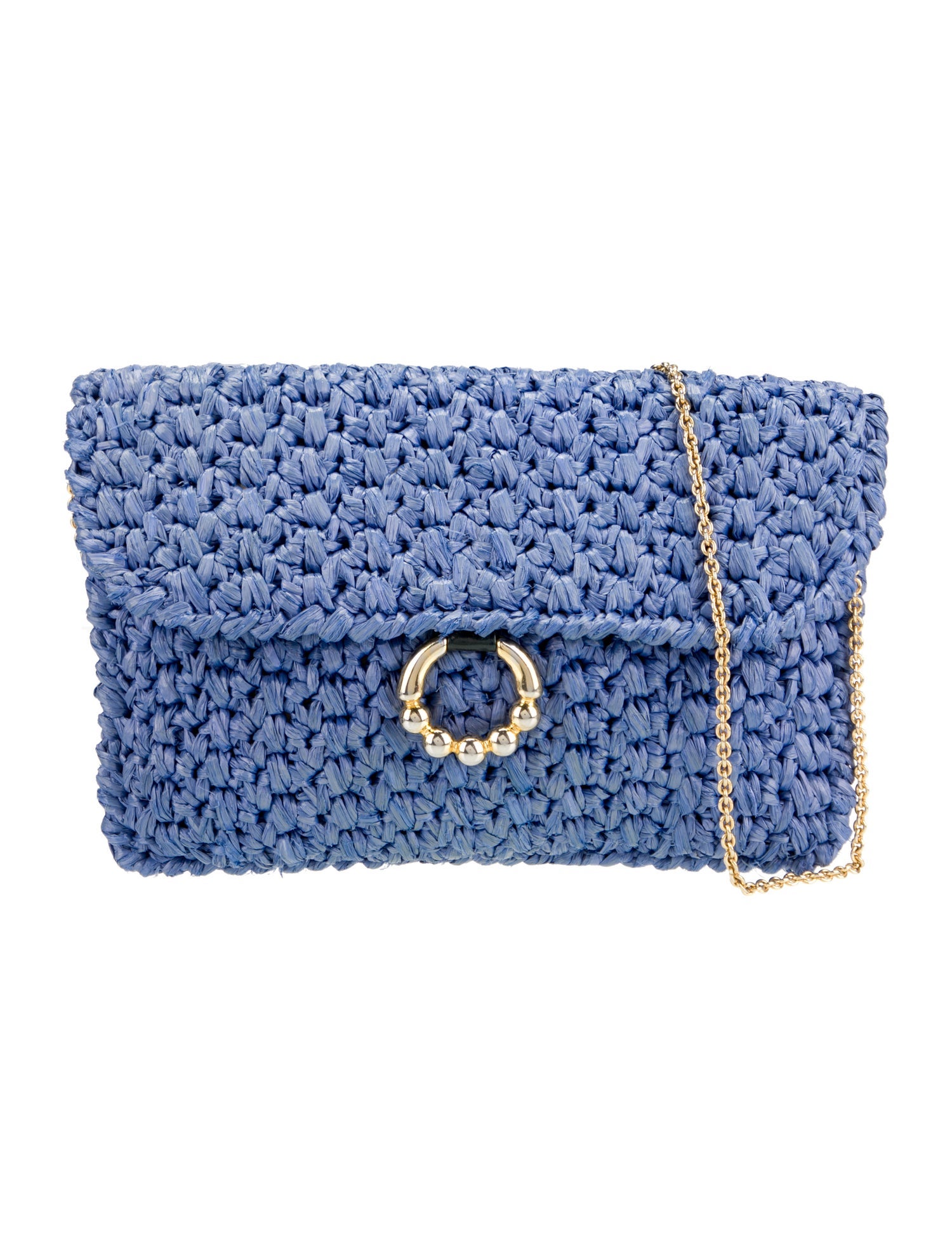 Rodo Raffia Shoulder Bag - Blue Shoulder Bags, Handbags - W8R22698 ...