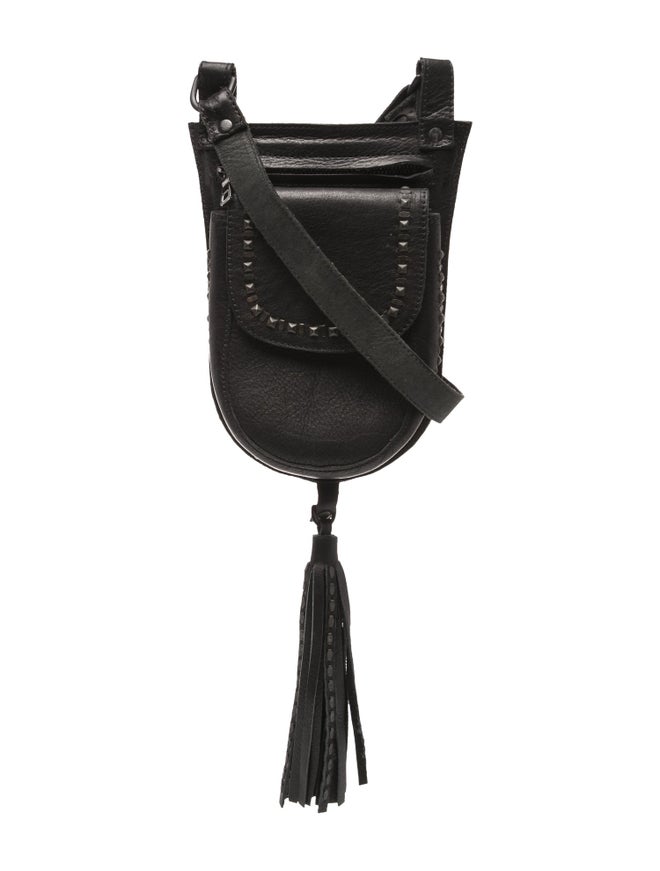 Balmain Suede Evening Bag - Black Crossbody Bags, Handbags - BAM99416 ...