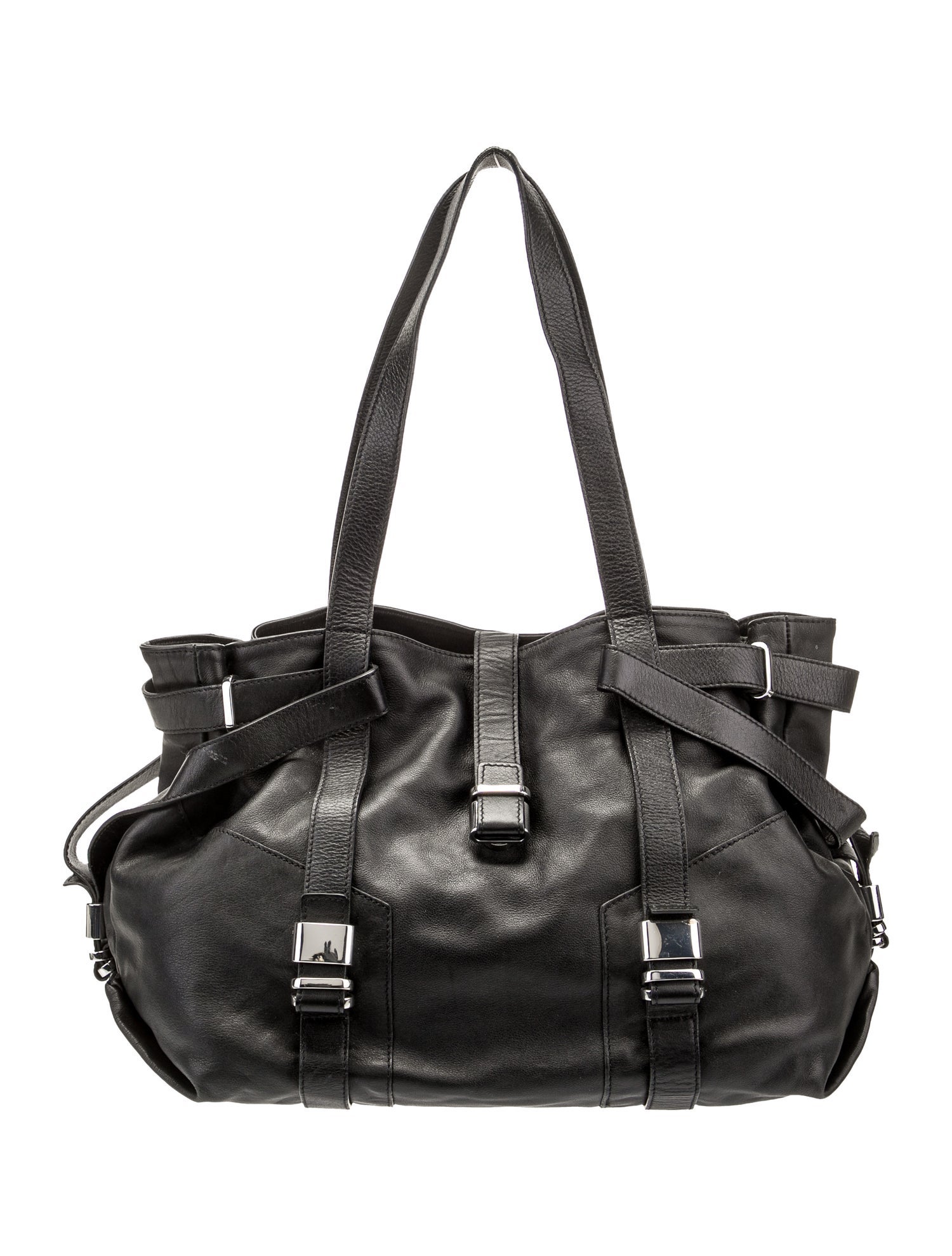 Bottega Veneta Leather Hobo Bag - Black Hobos, Handbags - BOT70514 ...