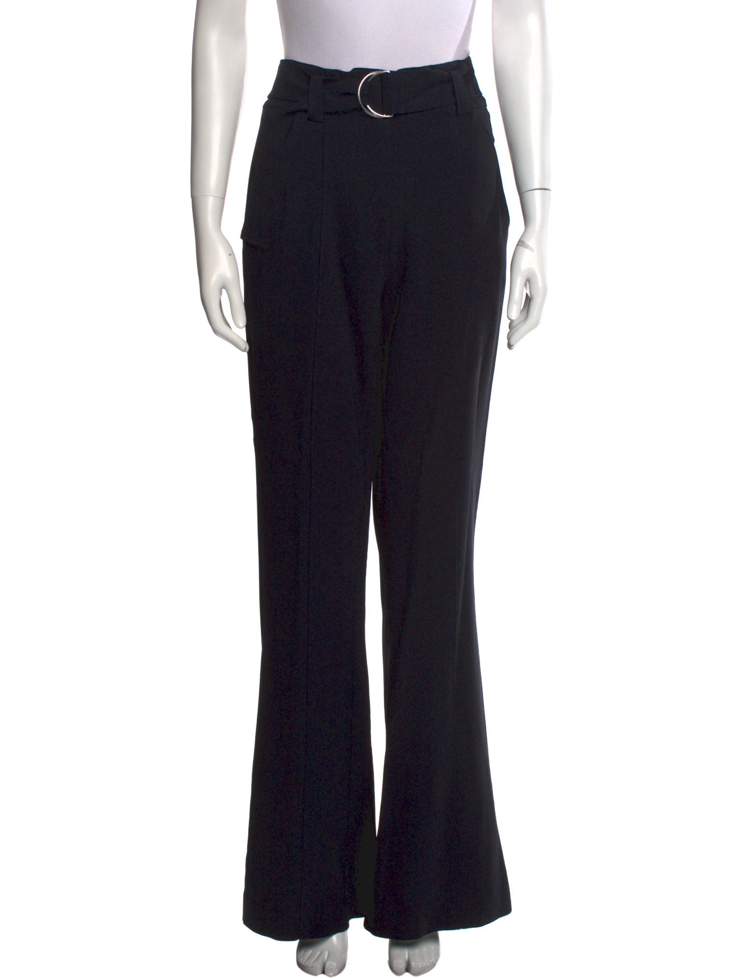 Marc Jacobs Wool High-Rise Pants - Black, 11" Rise Pants, Clothing ...
