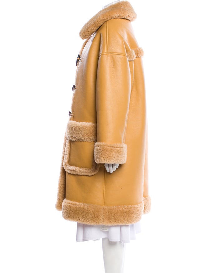 Acne Studios Shearling Faux Fur Coat - Neutrals Coats, Clothing ...