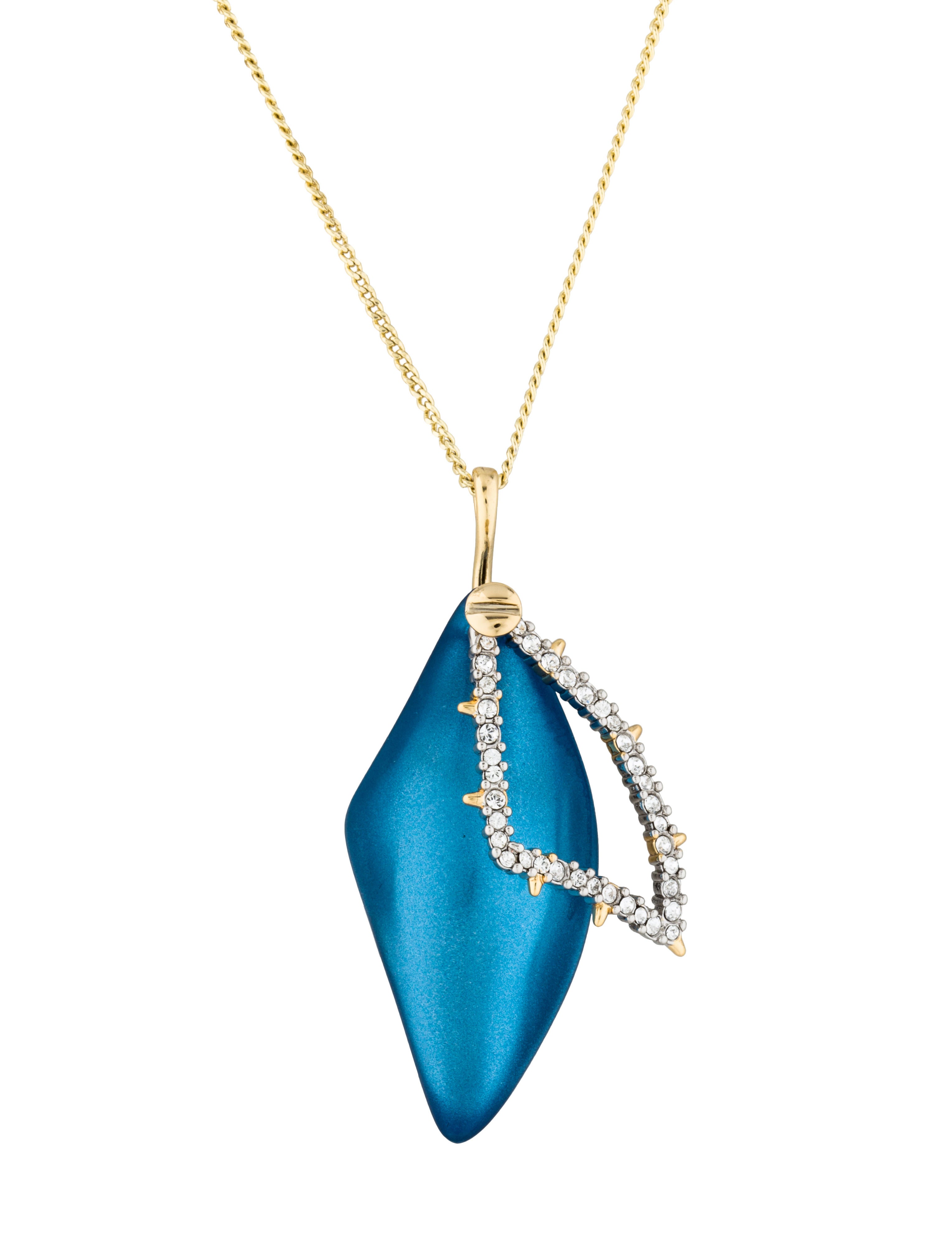 Alexis Bittar Lucite, Resin & Crystal Pendant Necklace - Necklaces ...