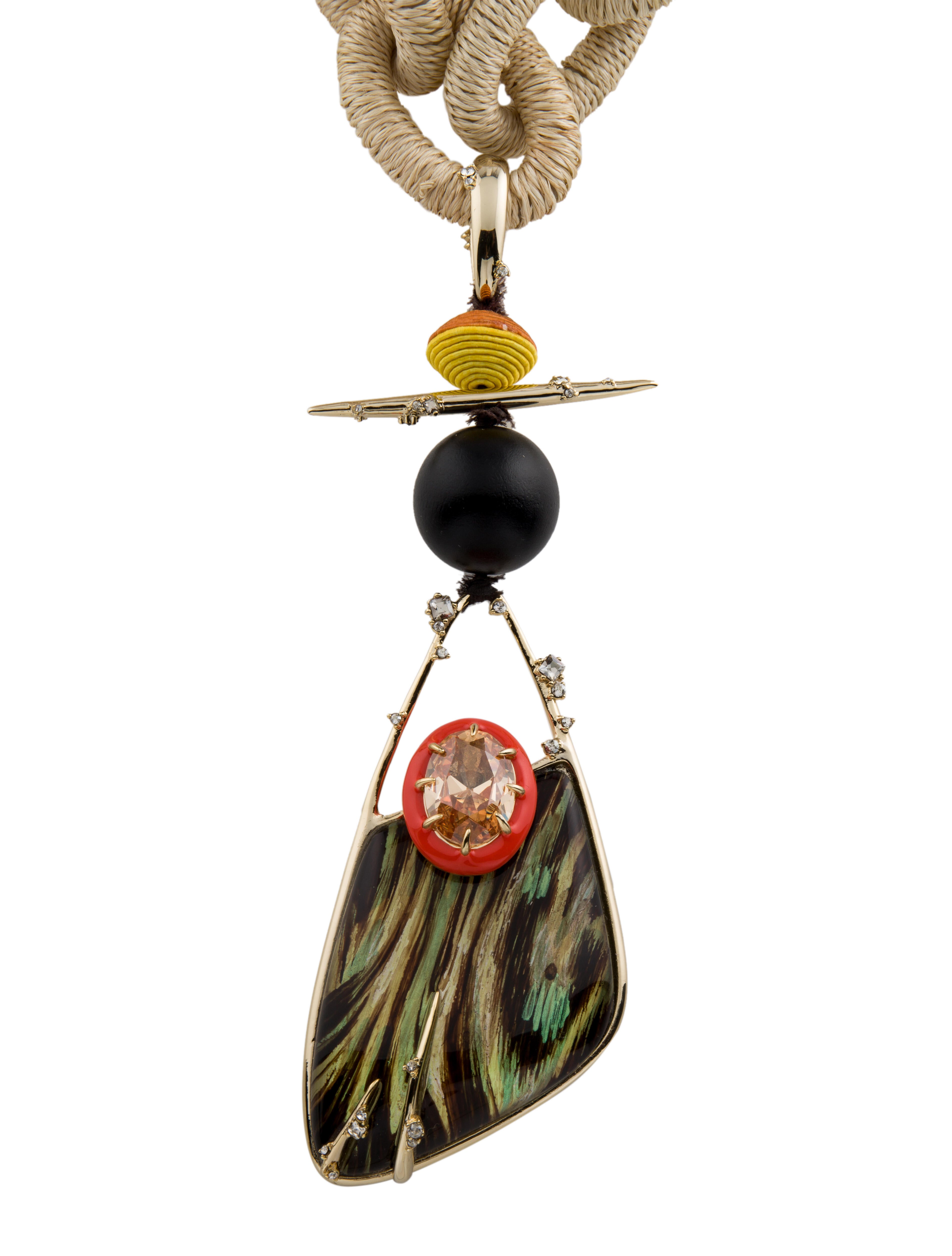 Alexis Bittar Crystal Mosaic Miss Havisham Multistrand Chain Necklace ...