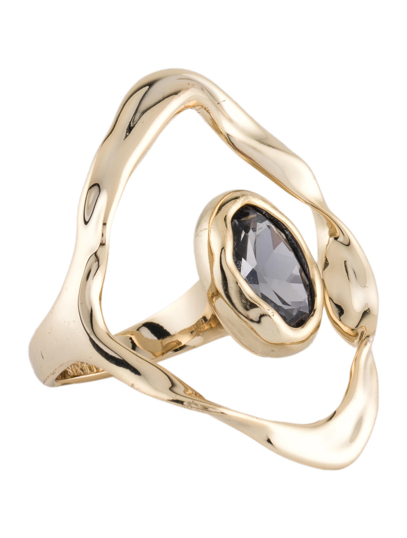 David Webb Citrine and Diamond Cocktail Ring - 18K Yellow Gold Cocktail ...