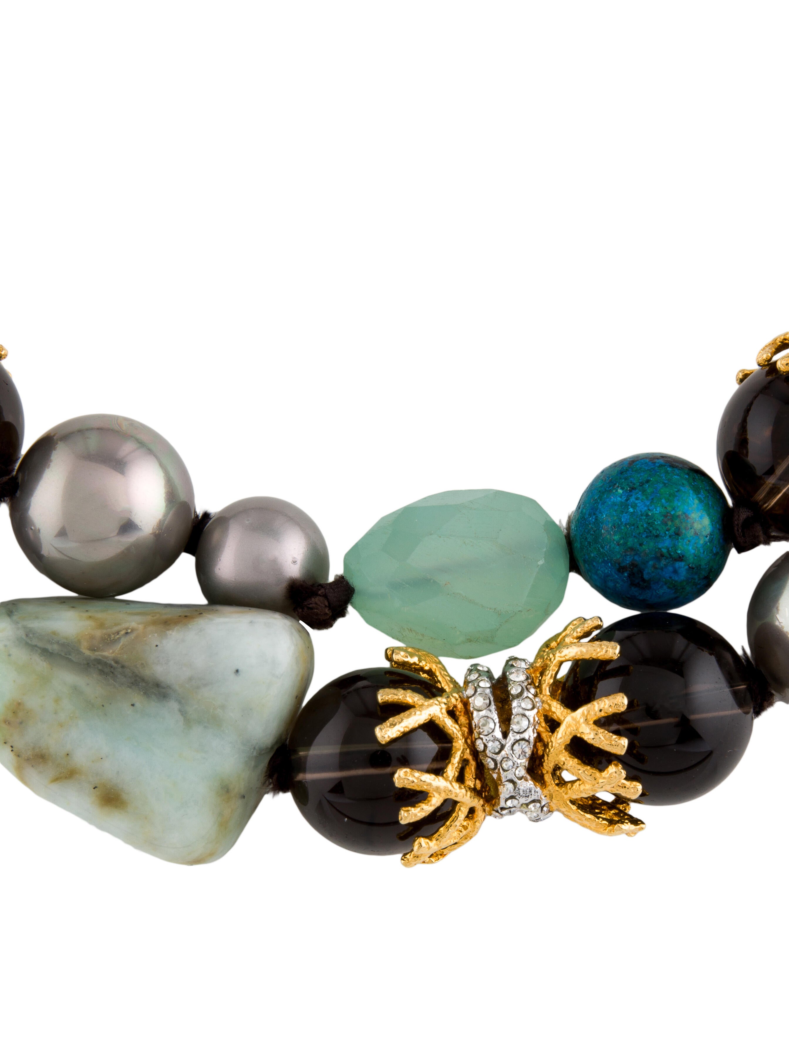 Alexis Bittar Faux Pearl, Crystal & Multistone Double Strand Beaded ...