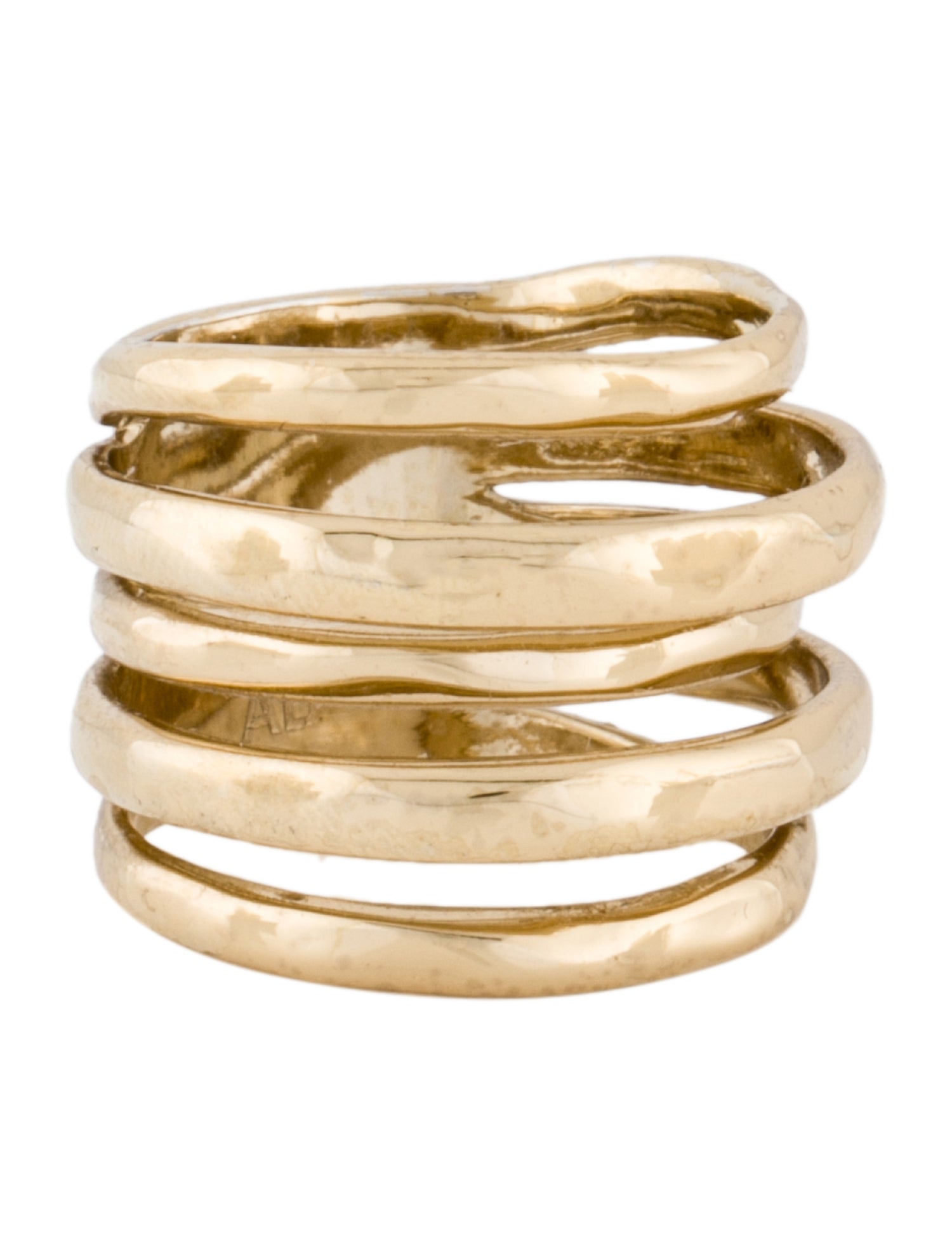 Alexis Bittar Layered Band Ring - Brass Band, Rings - WA569989 | The ...