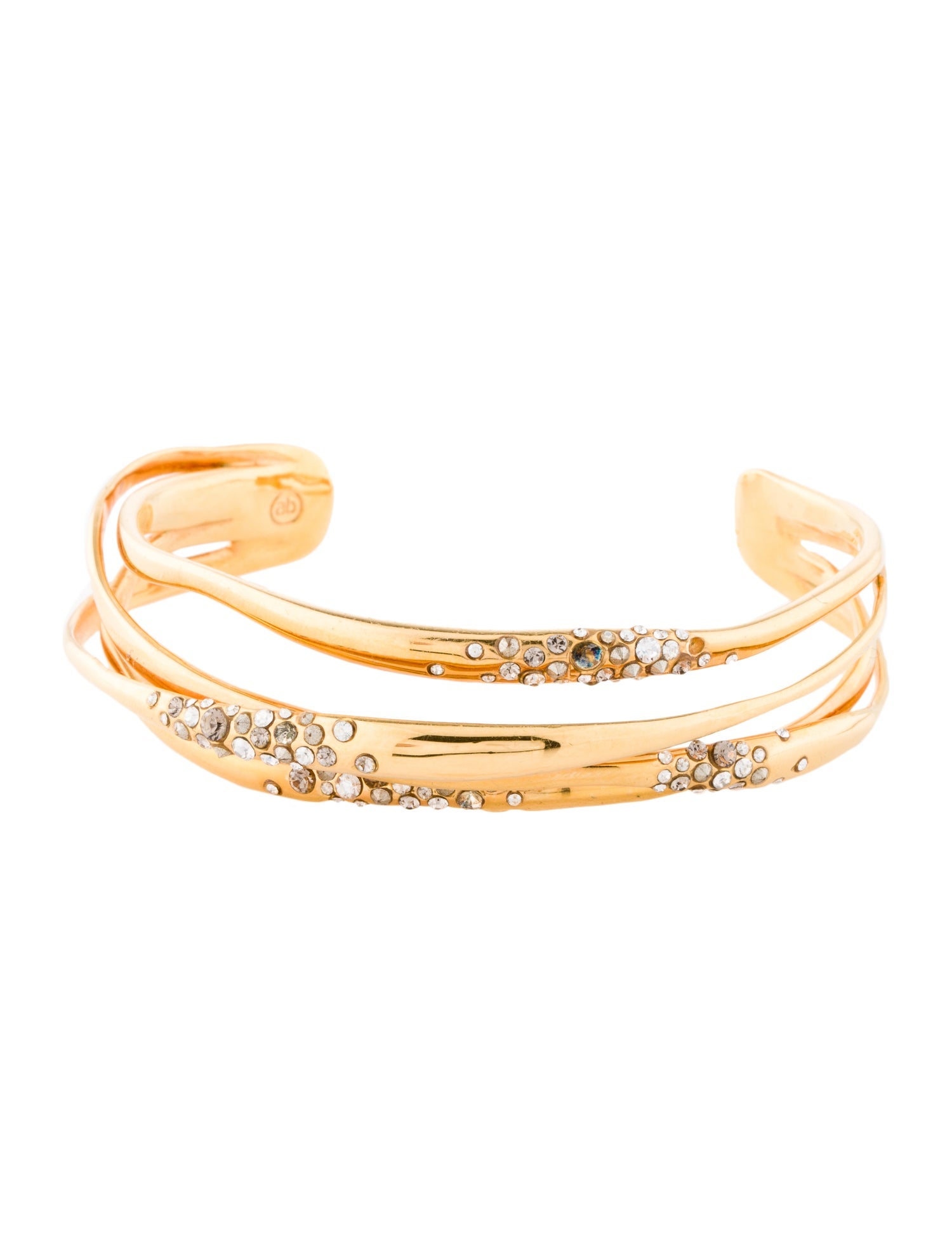 Alexis Bittar Crystal Encrusted Cuff Bracelet - Silver, Brass Cuff, Bracelets - WA571778 | The ...