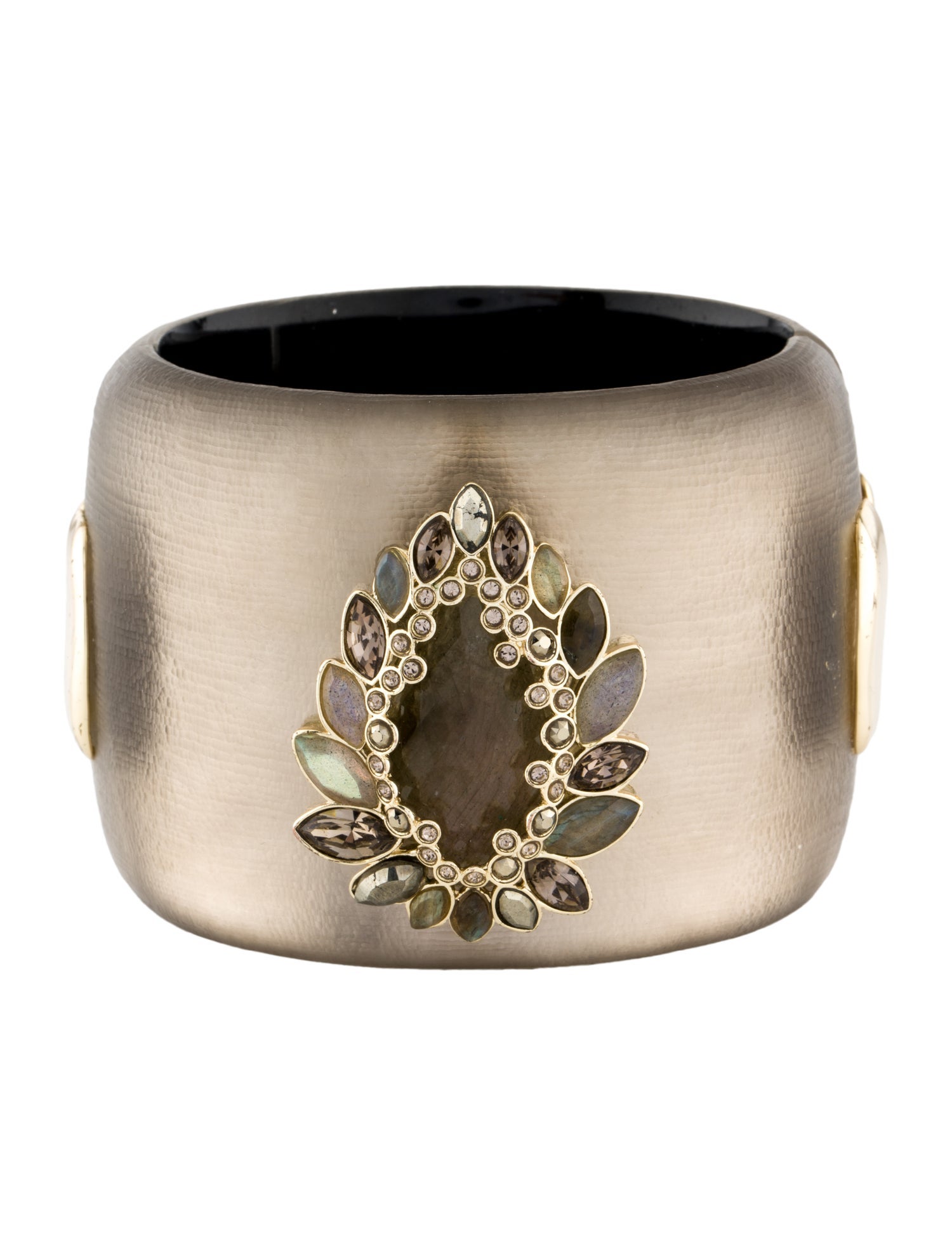 Alexis Bittar Crystal Encrusted Neo Bohemian Paisley Wide Lucite ...