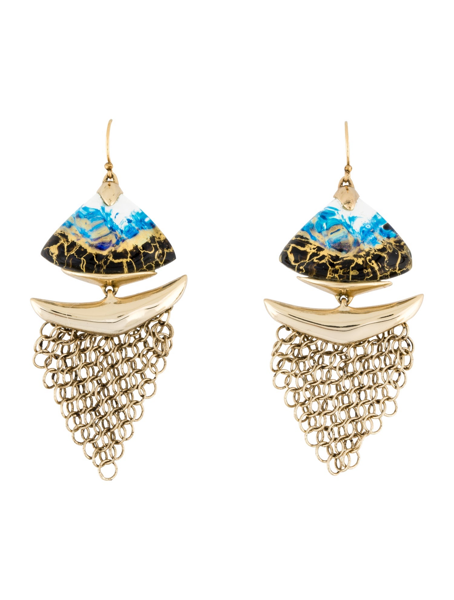 Alex Sepkus Sticks & Stones Lapis Drop Earrings - 18K Yellow Gold Drop ...