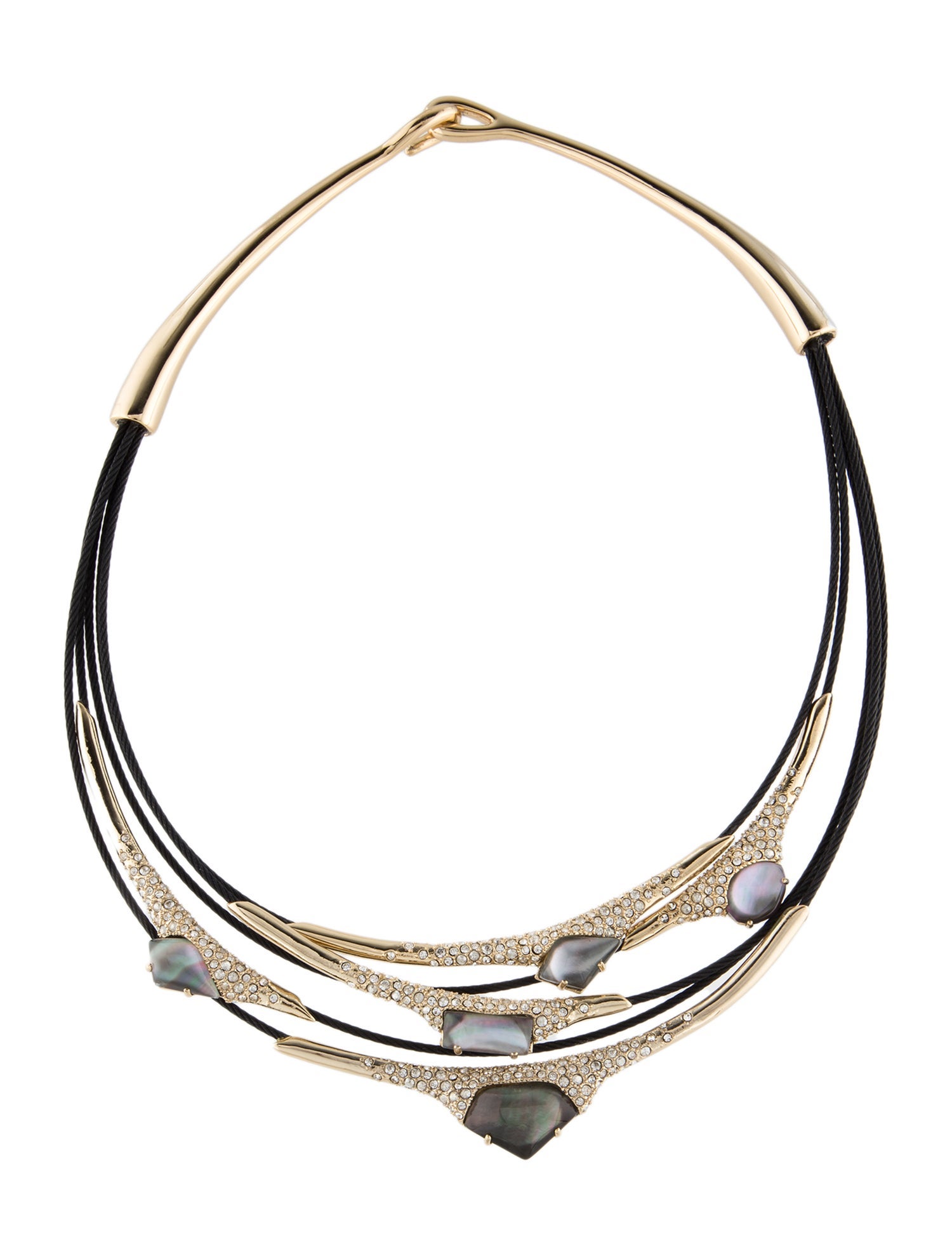 David Yurman Two-Tone Double Wheat Chain - 18K Yellow Gold Collar ...