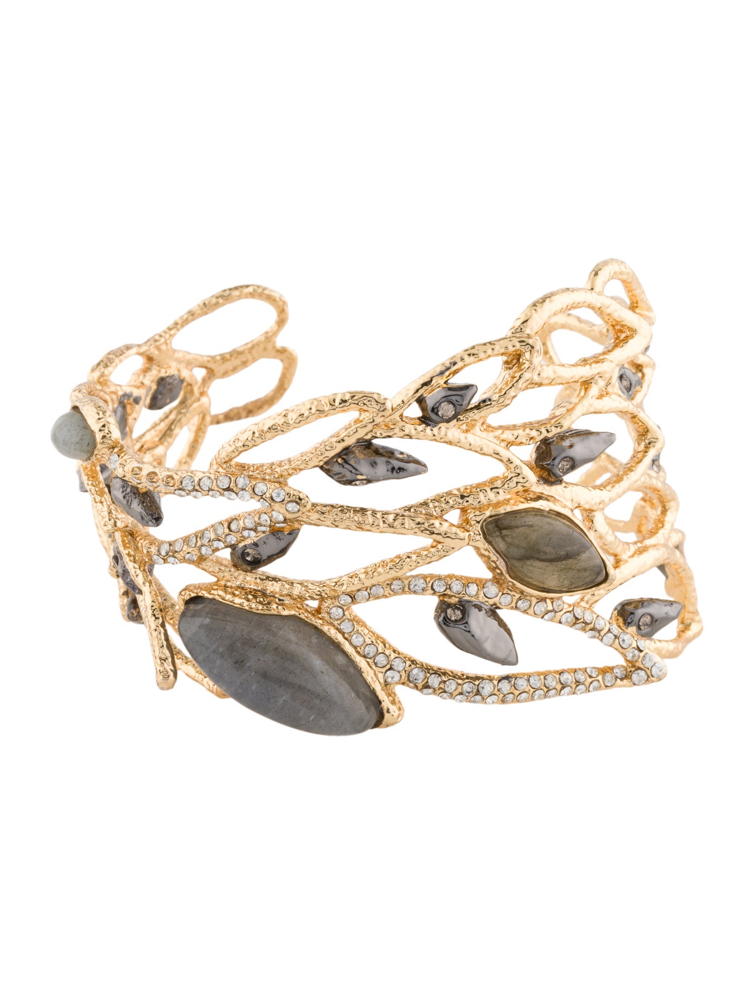 Charriol Smoky Quartz & Diamond Cuff Bracelet - Stainless Steel Cuff, Bracelets - CH126116 | The ...