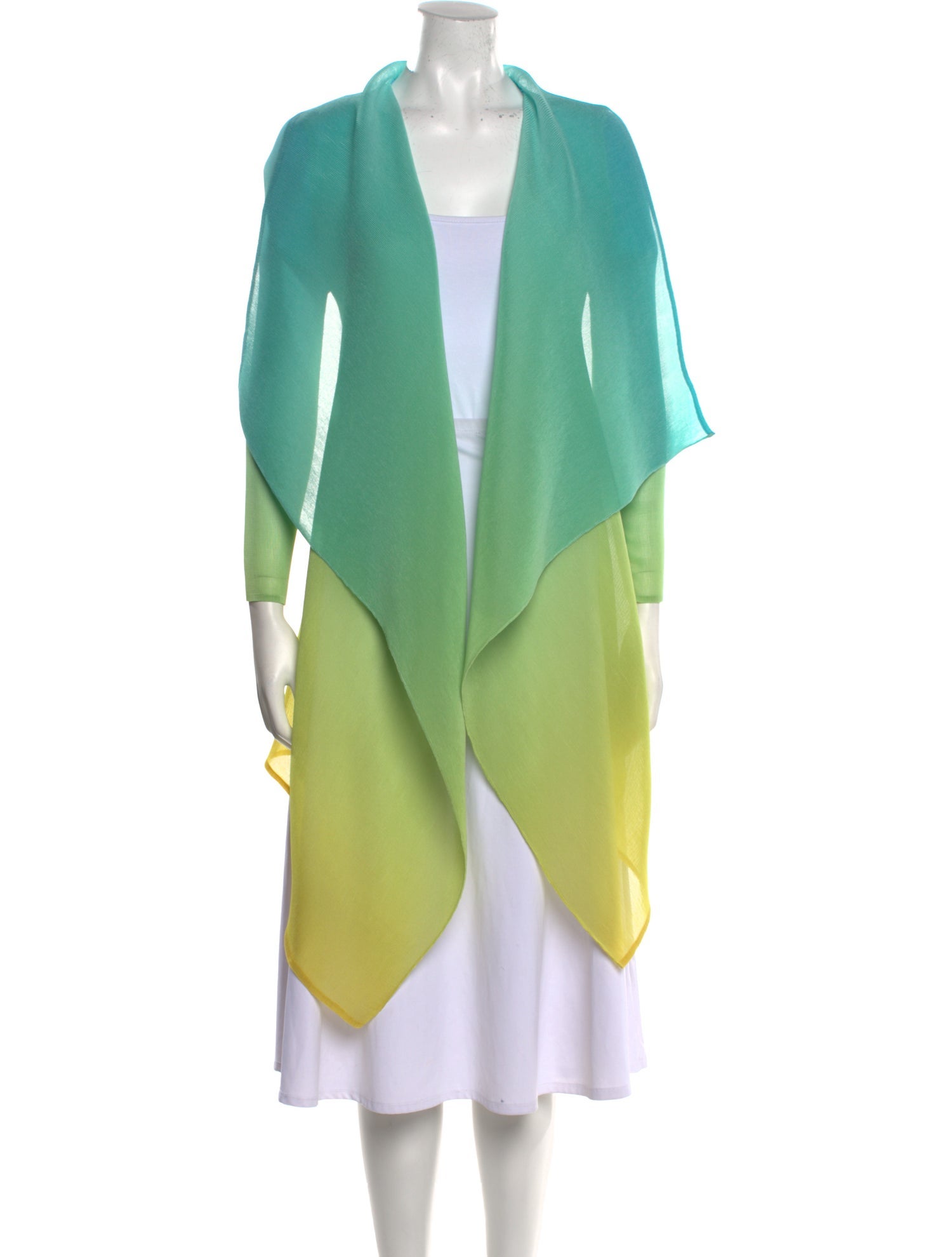 Alquema Colorblock Pattern V-Neck Sweater - Green Knitwear, Clothing ...