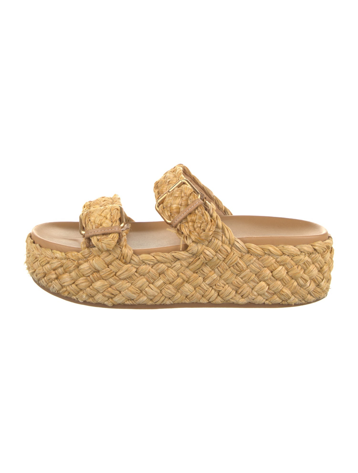 Ash Straw Animal Print Espadrilles - Neutrals Sandals, Shoes - WAB25333 ...