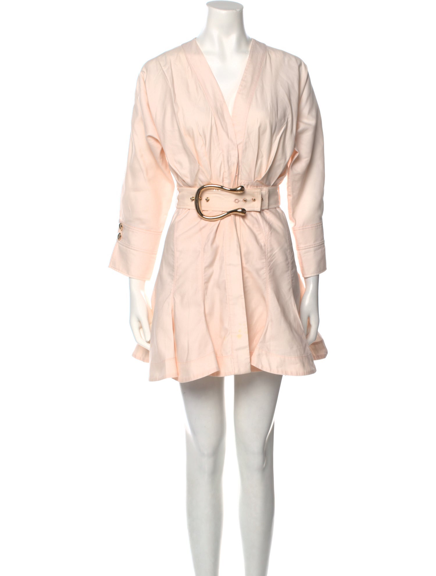 Acler V-Neck Mini Dress - Pink Dresses, Clothing - WACLE25618 | The ...