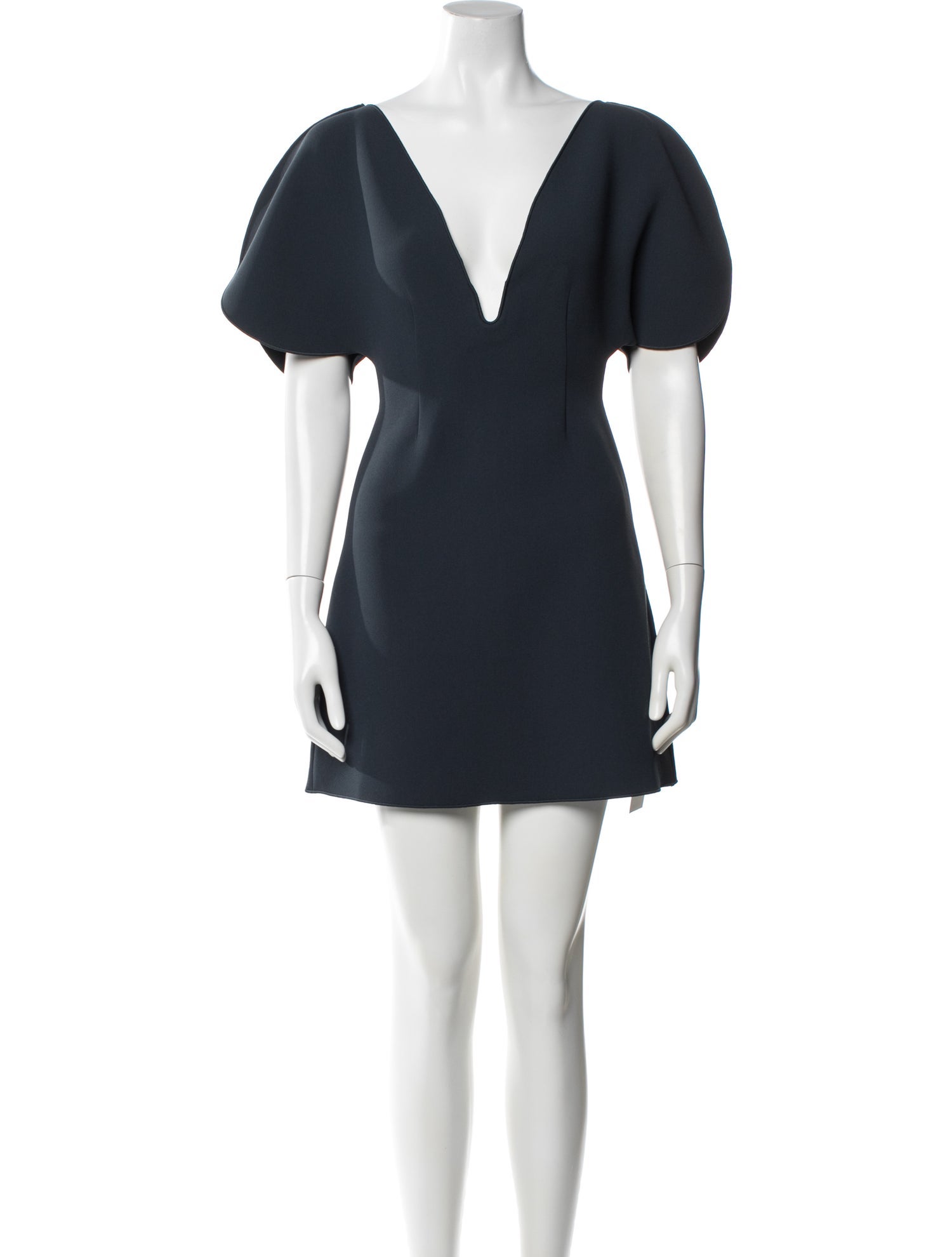 Acler V-Neck Mini Dress w/ Tags - Blue Dresses, Clothing - WACLE29075 ...