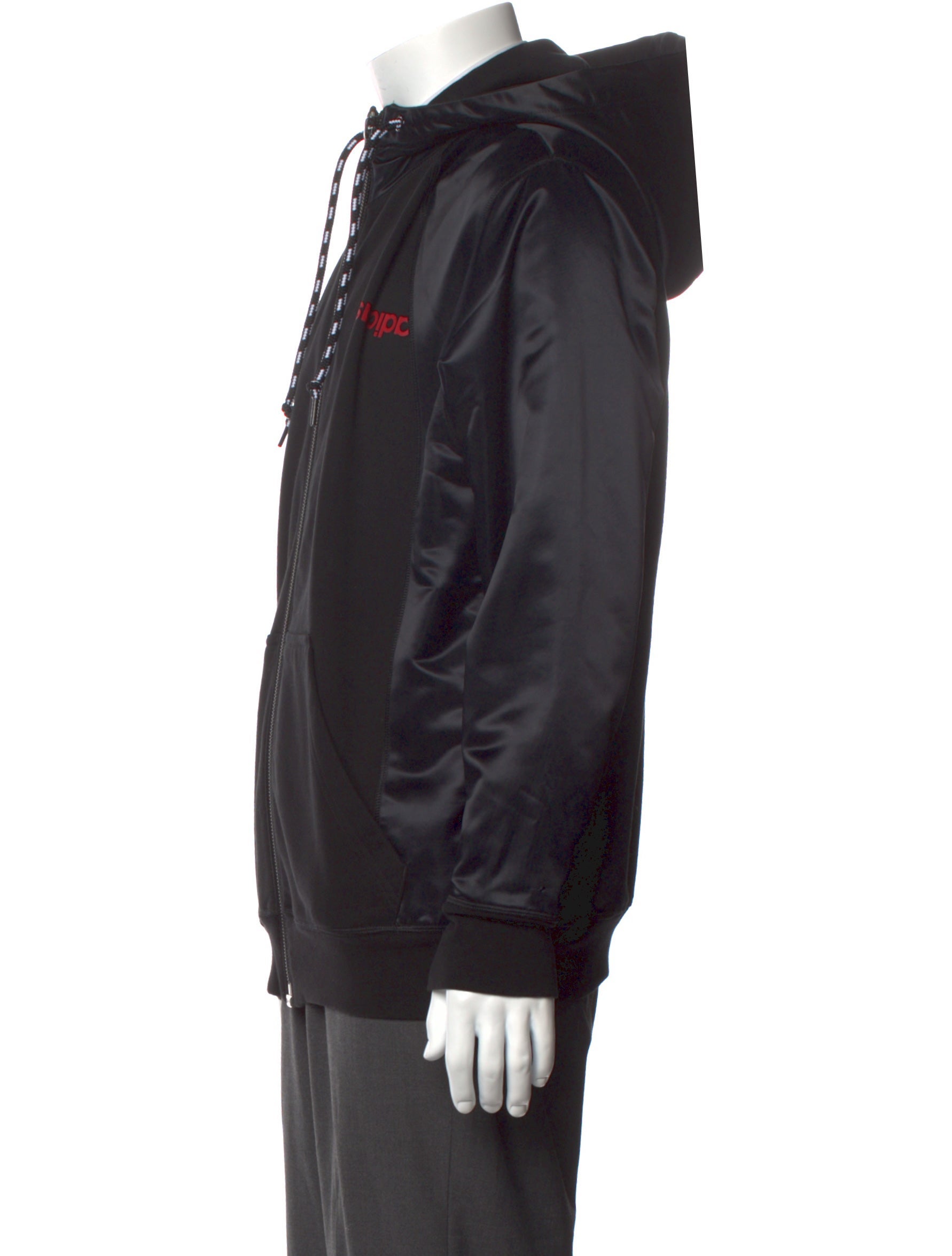 adidas Originals by Alexander Wang Graphic Print Turtleneck Hoodie ...