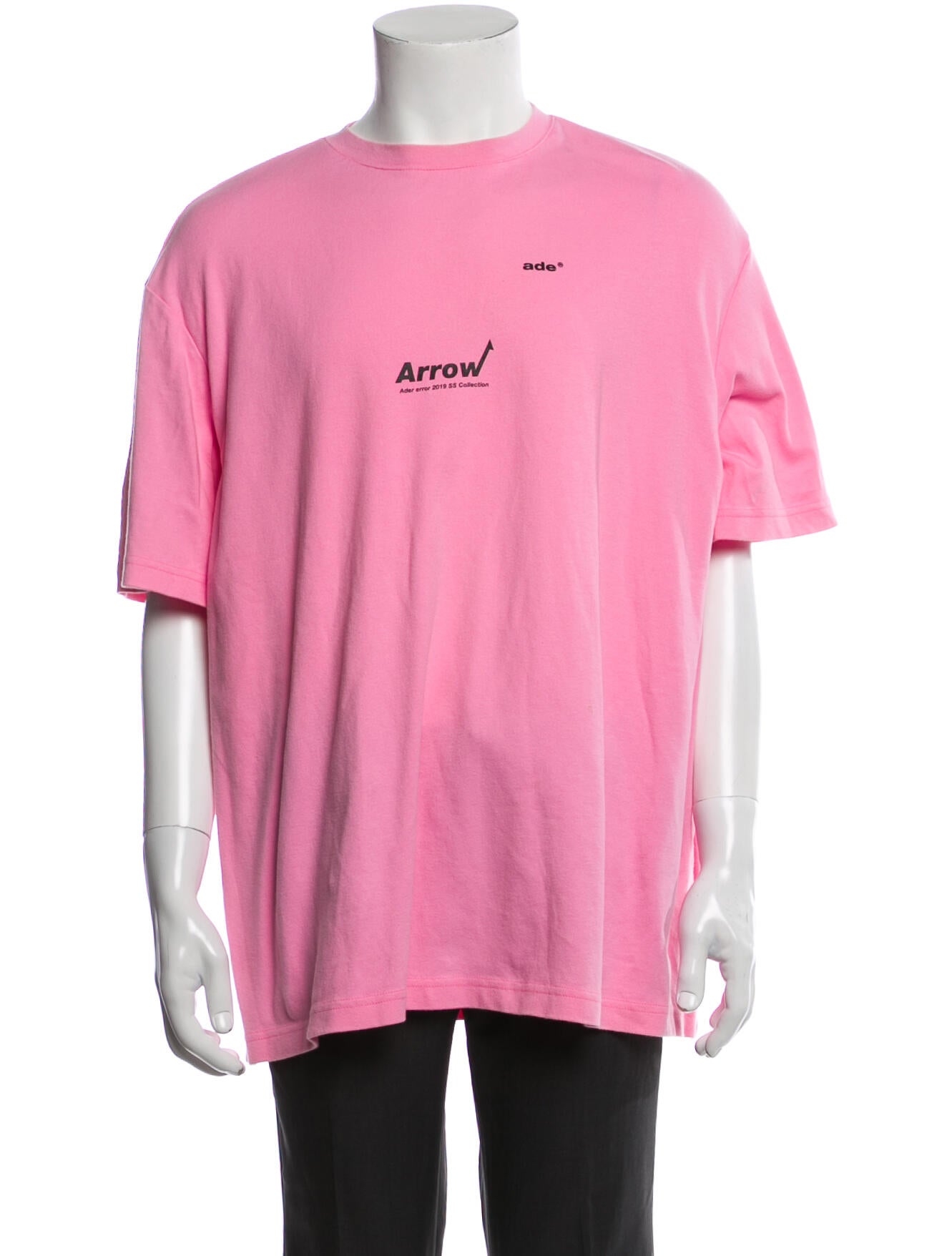 ADER error Graphic Print Crew Neck T-Shirt - Pink T-Shirts, Clothing ...