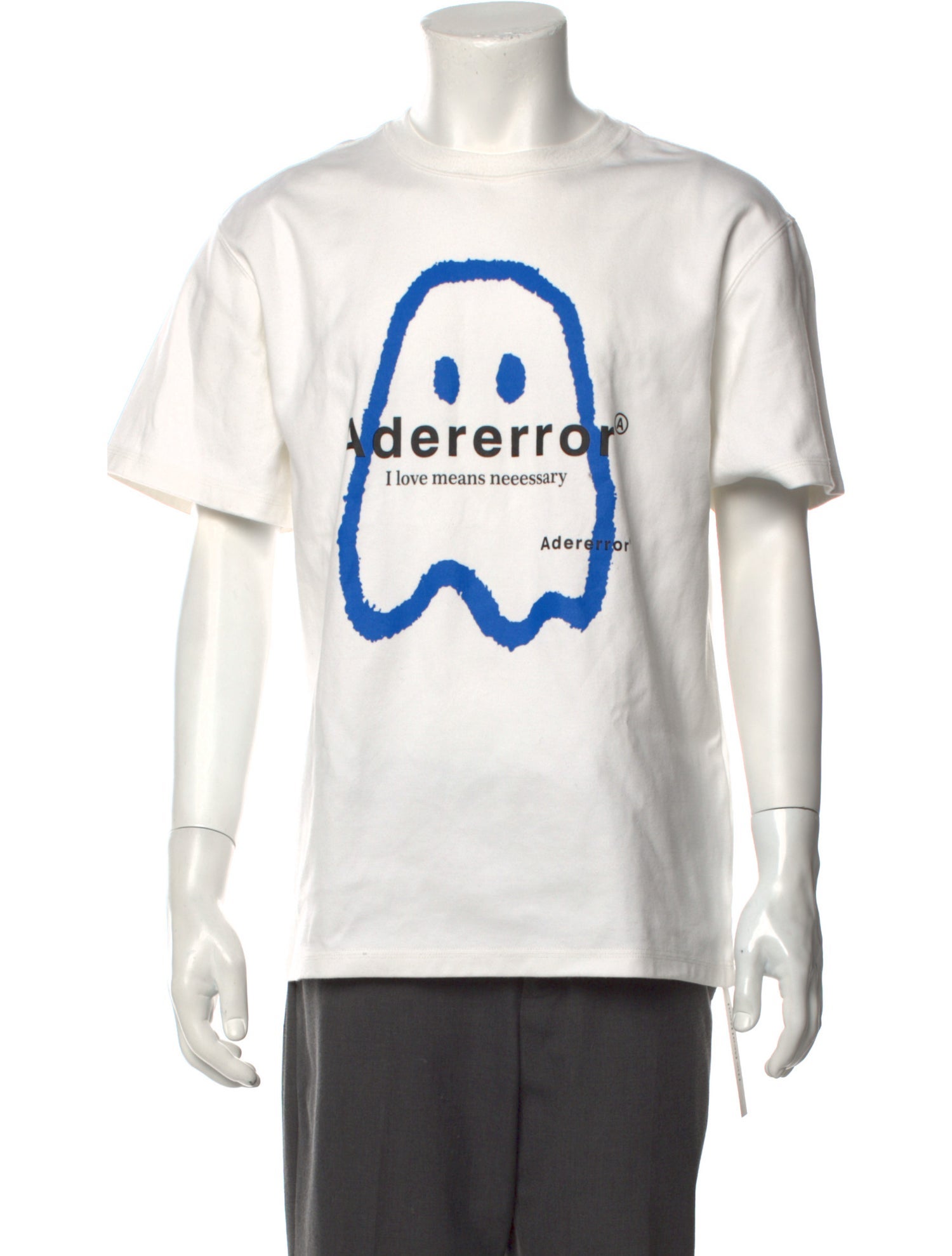 ADER error 'I Love Means Neeessary' Graphic Print T-Shirt - White T ...