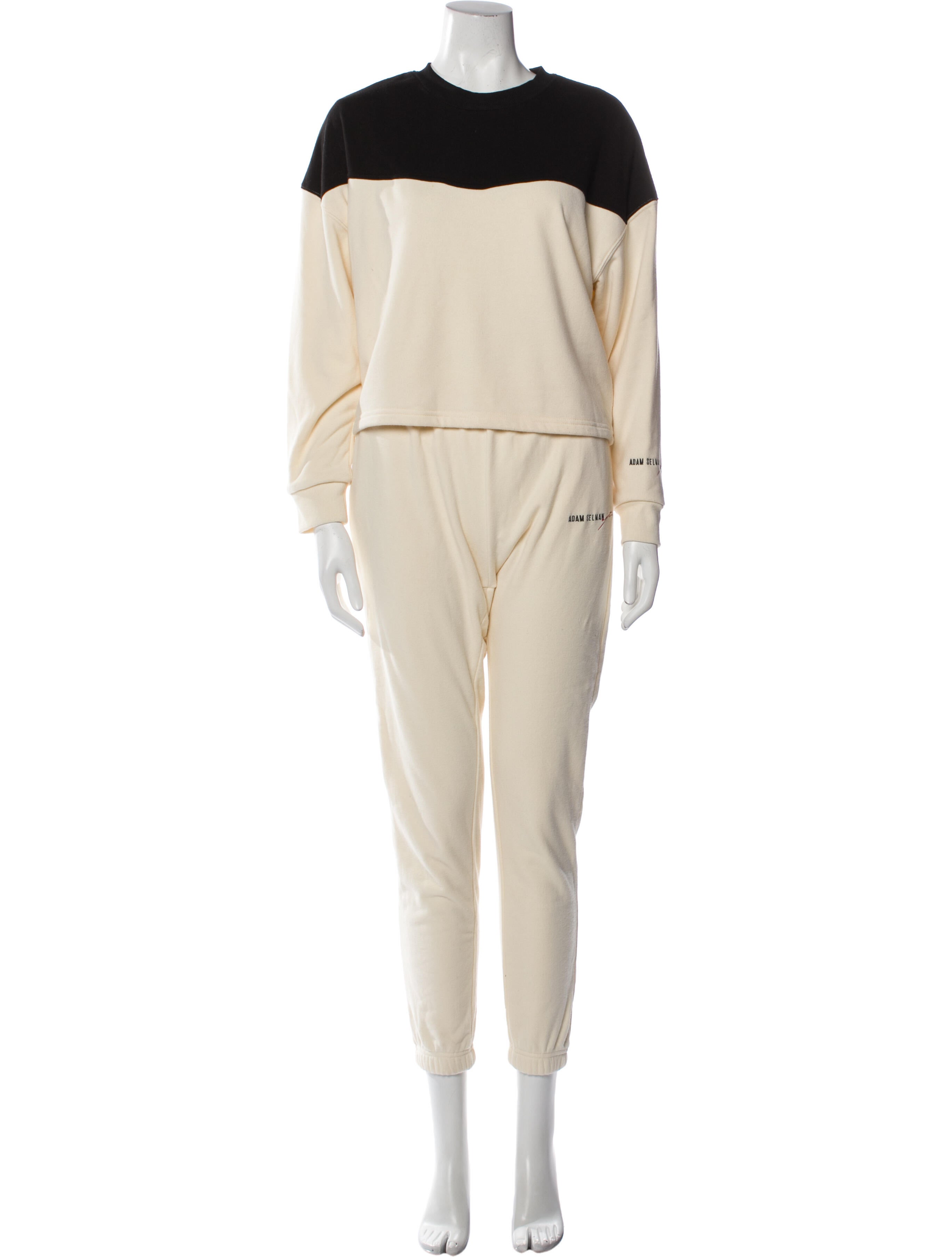 Adam Selman Colorblock Pattern Tracksuit - Neutrals, 10.75" Rise Suits ...