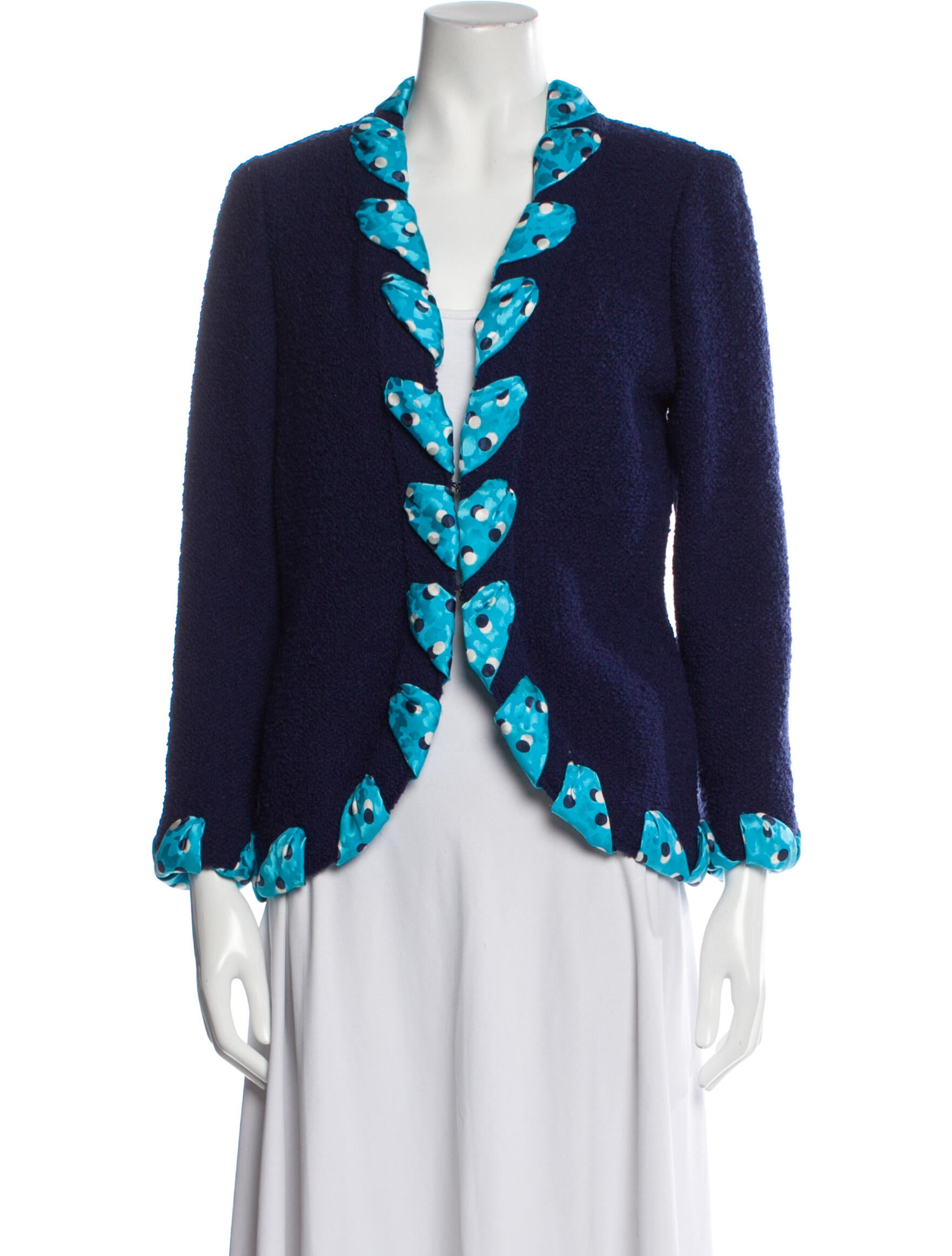 Adolfo Vintage 1980's Evening Jacket - Blue Jackets, Clothing ...