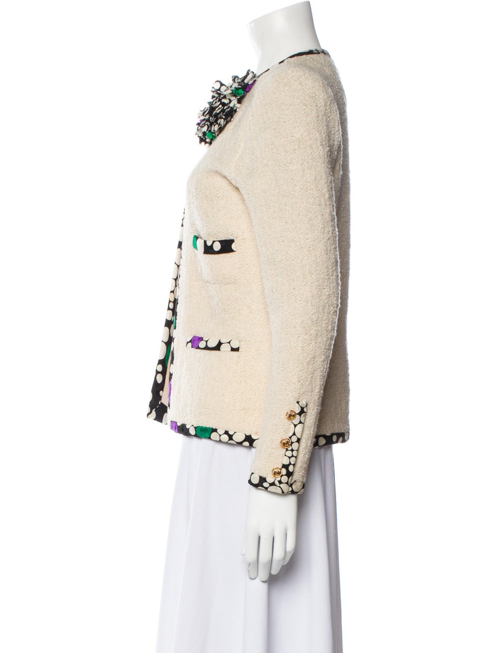 Adolfo Vintage Late 1980's - Early 1990's Evening Jacket - Neutrals ...