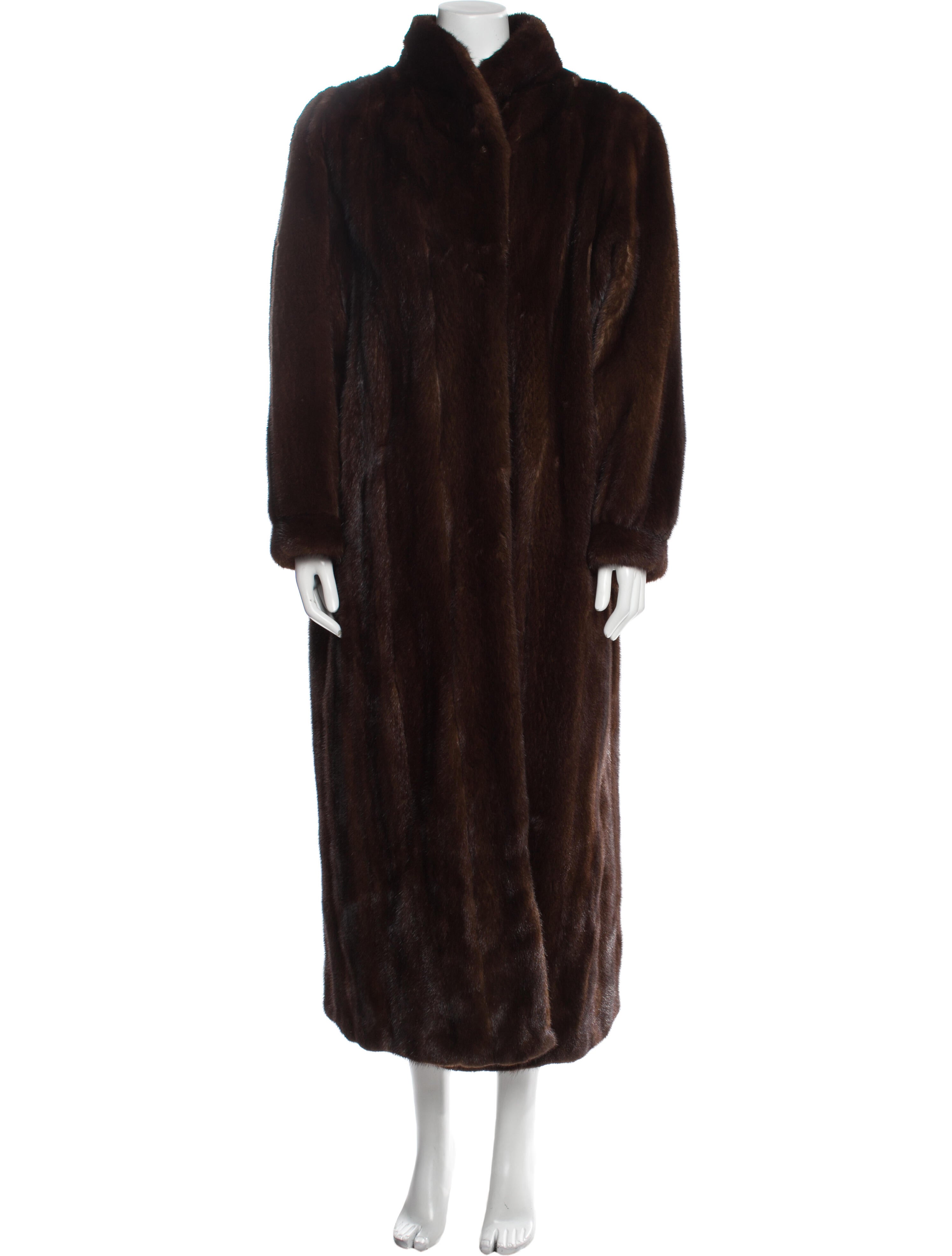 Adolfo Vintage 1990's Fur Coat - Brown Coats, Clothing - WADOL21508 ...
