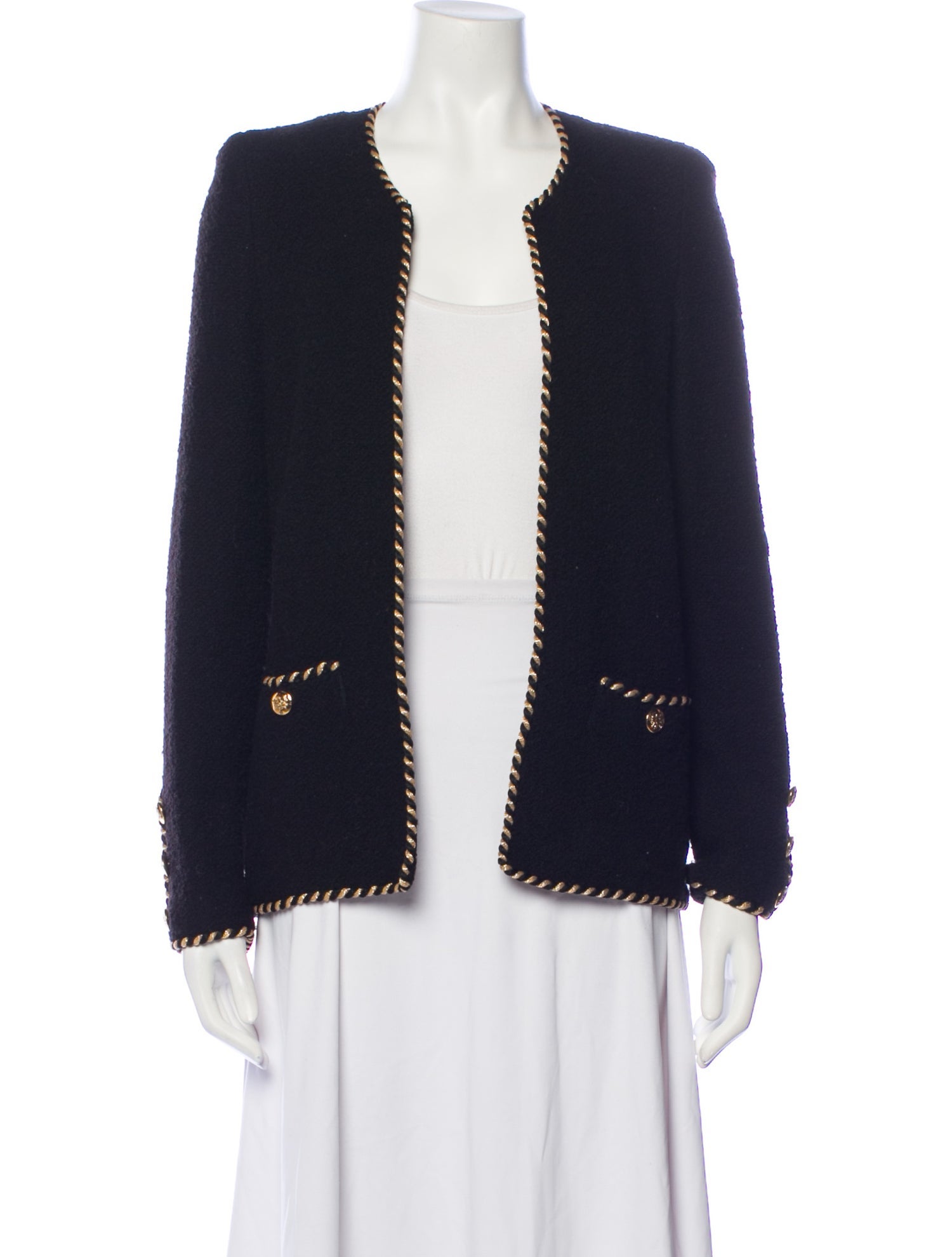 Adolfo Vintage 1970's Jacket - Black Jackets, Clothing - WADOL21744 ...