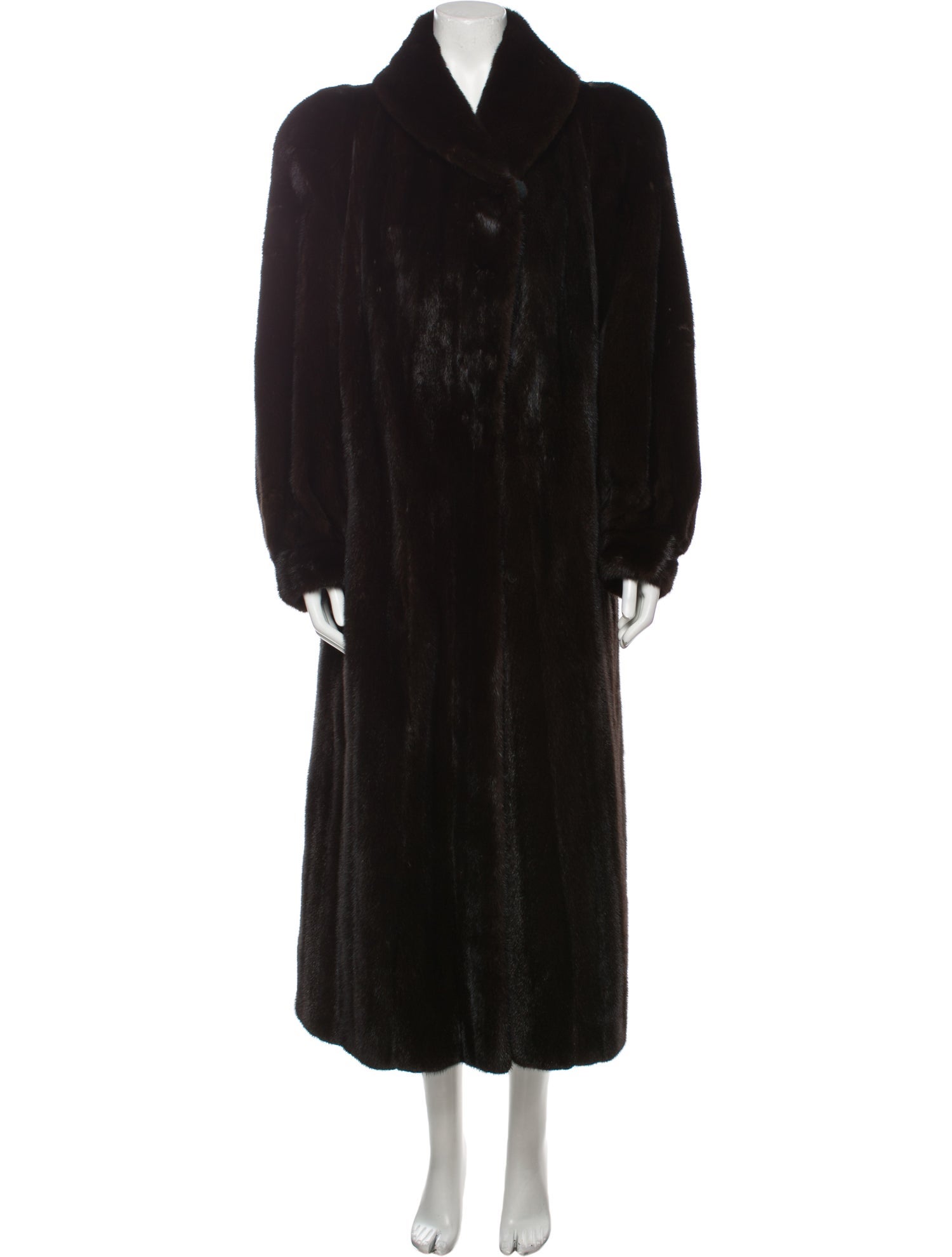 Adolfo Vintage 1980's Fur Coat - Brown Coats, Clothing - WADOL21817 ...