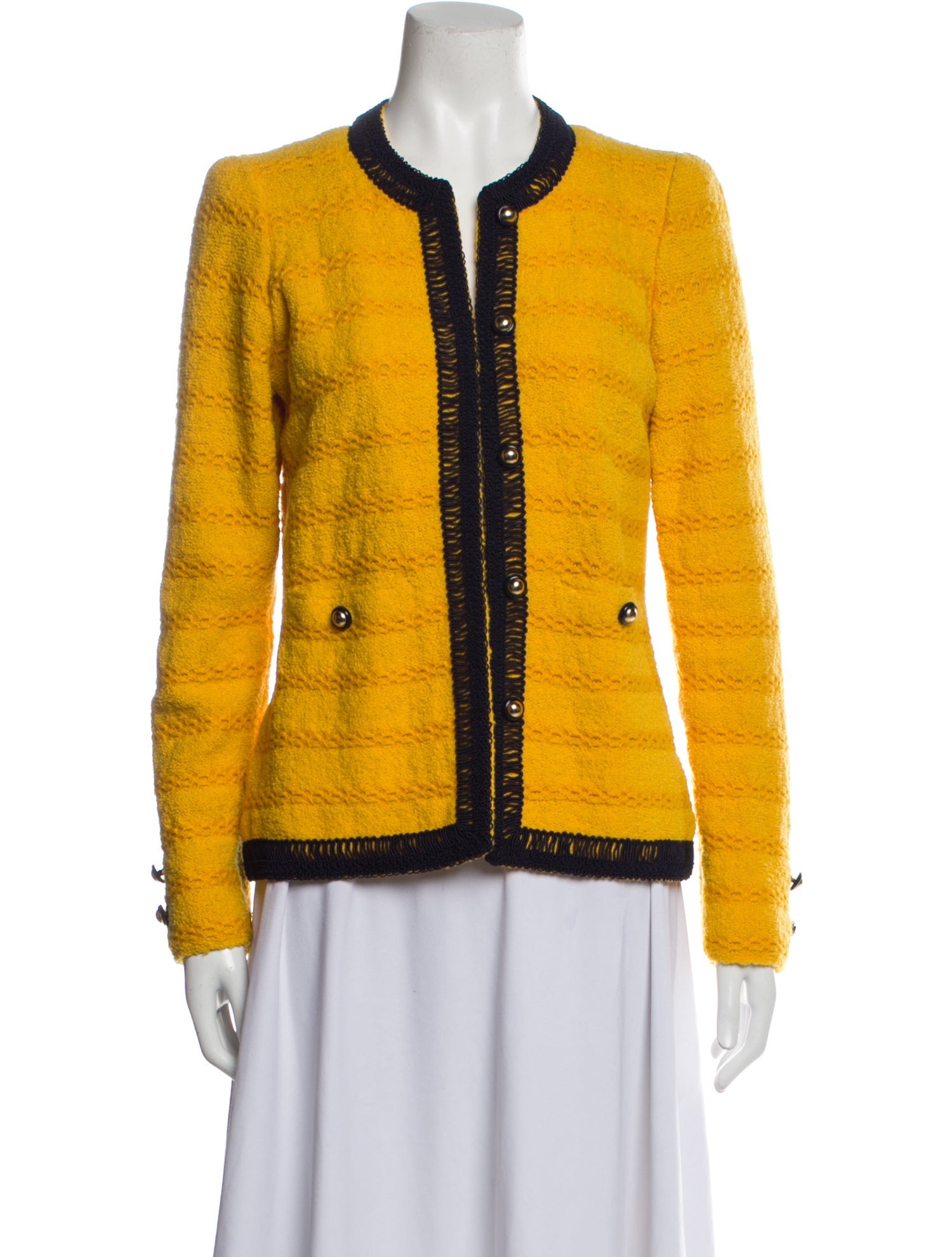 Adolfo Vintage 1980's Jacket - Yellow Jackets, Clothing - WADOL21919 ...