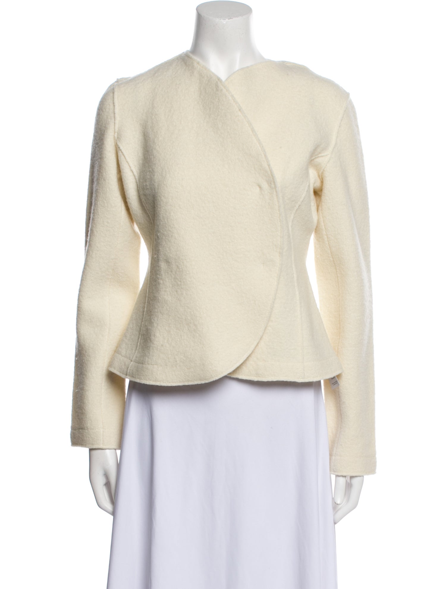 Adolfo Dominguez Merino Wool Evening Jacket w/ Tags - Neutrals Jackets ...