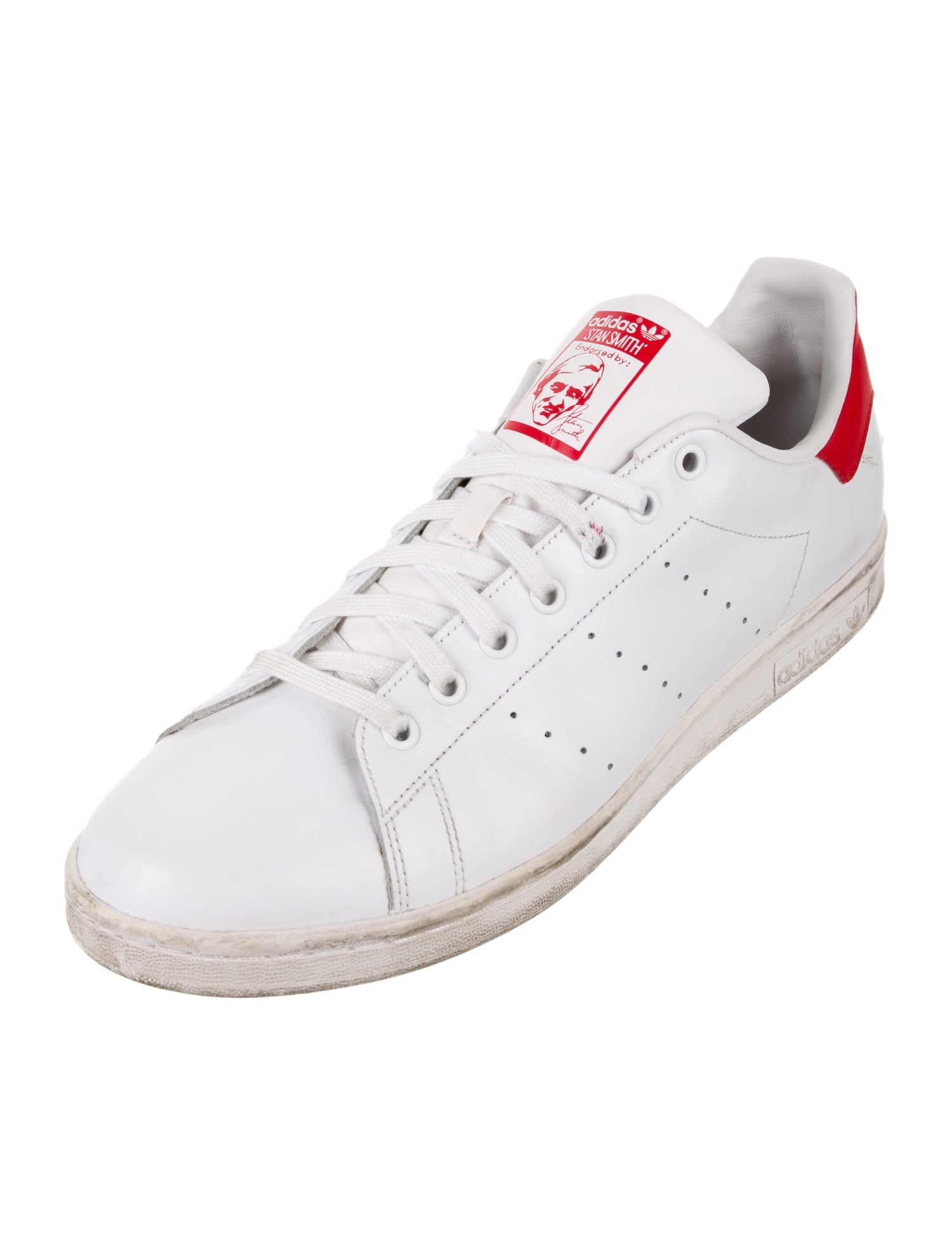 adidas Originals Leather Colorblock Pattern Sneakers - White Sneakers ...