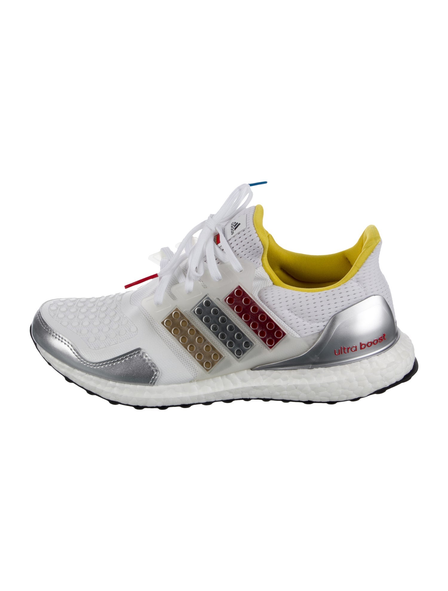 Adidas x Lego Rubber Colorblock Pattern Athletic Sneakers - Metallic ...