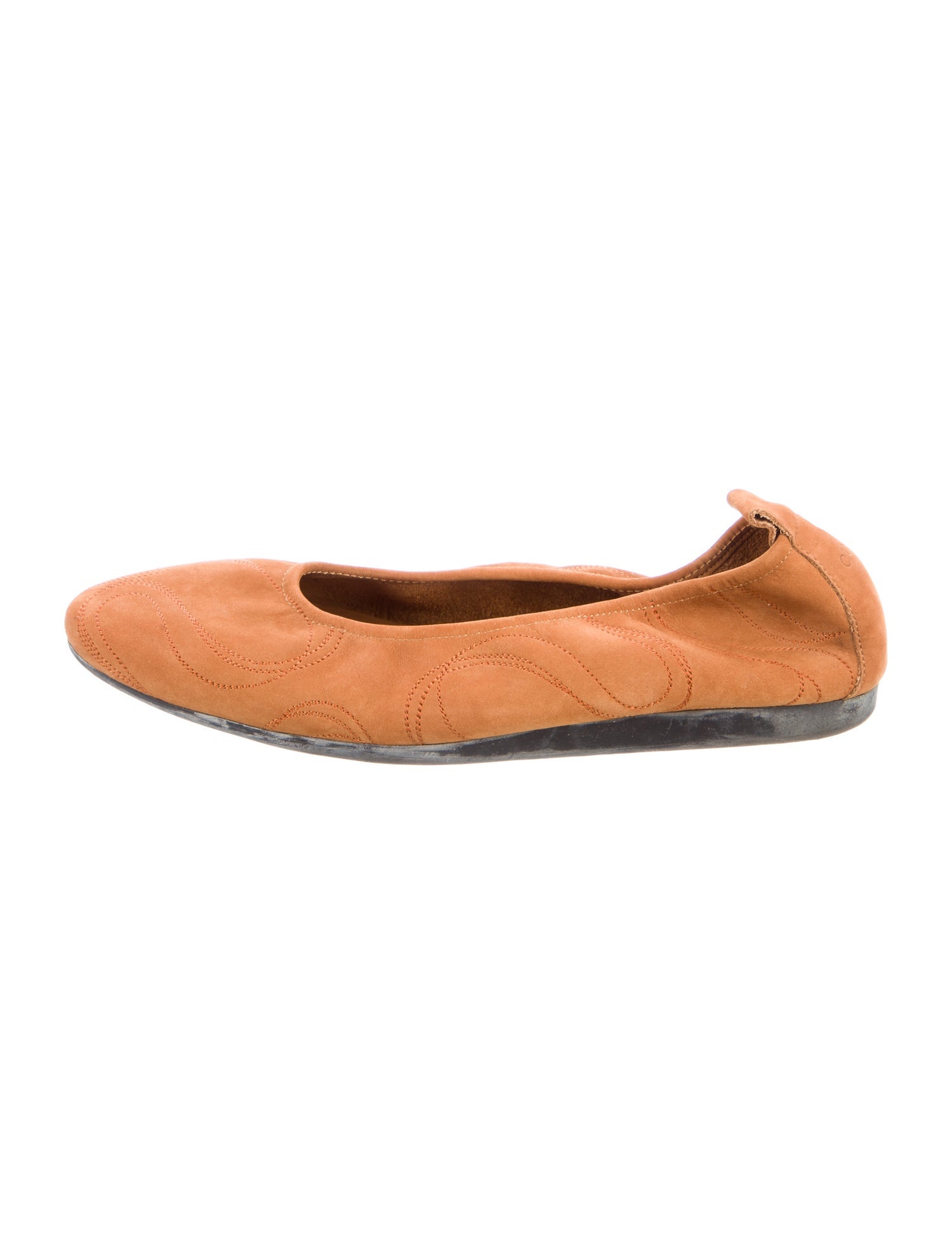 Arche Suede Ballet Flats - Brown Flats, Shoes - WAERH22409 | The RealReal