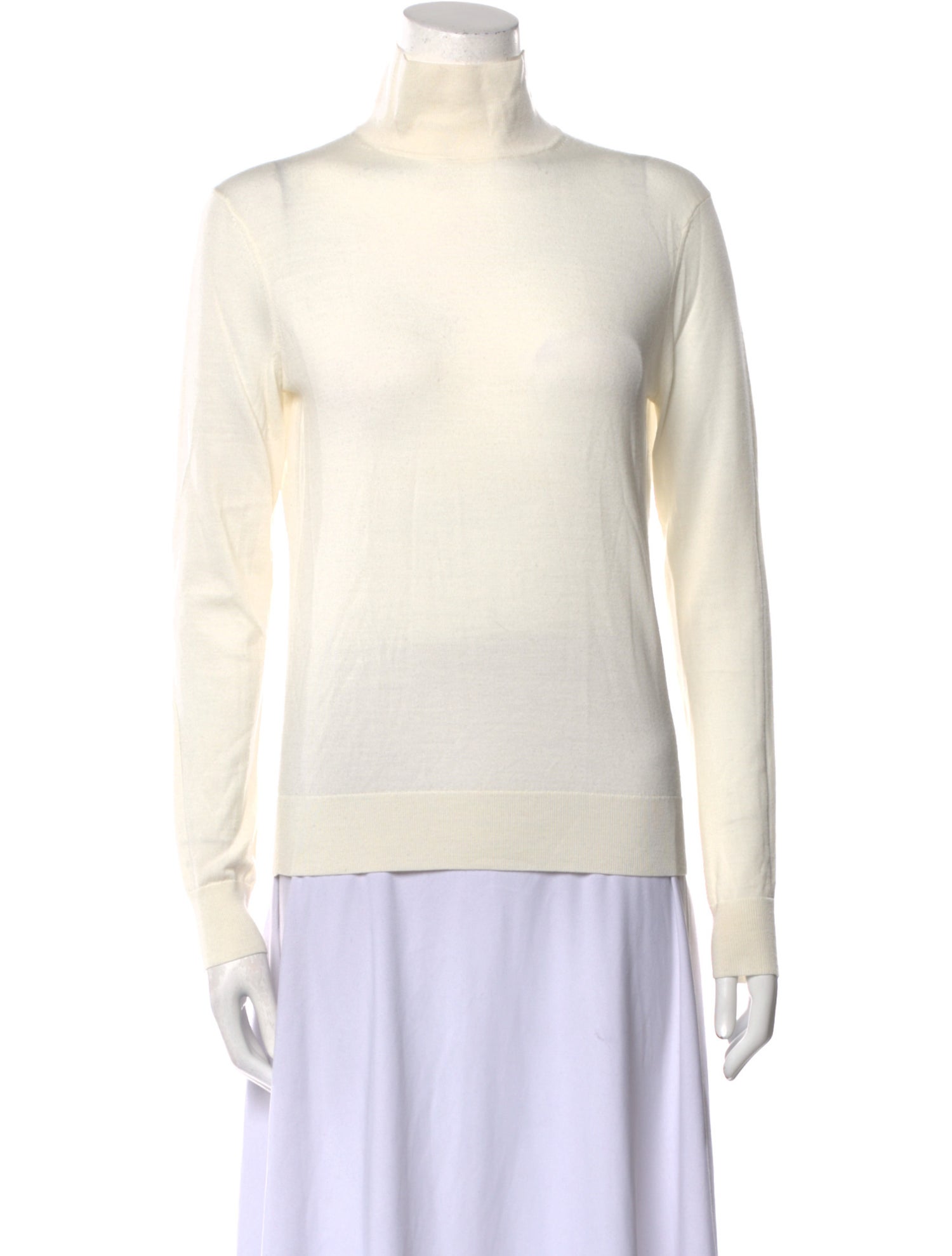 Allude Turtleneck Sweater - Neutrals Knitwear, Clothing - WAF25221 ...