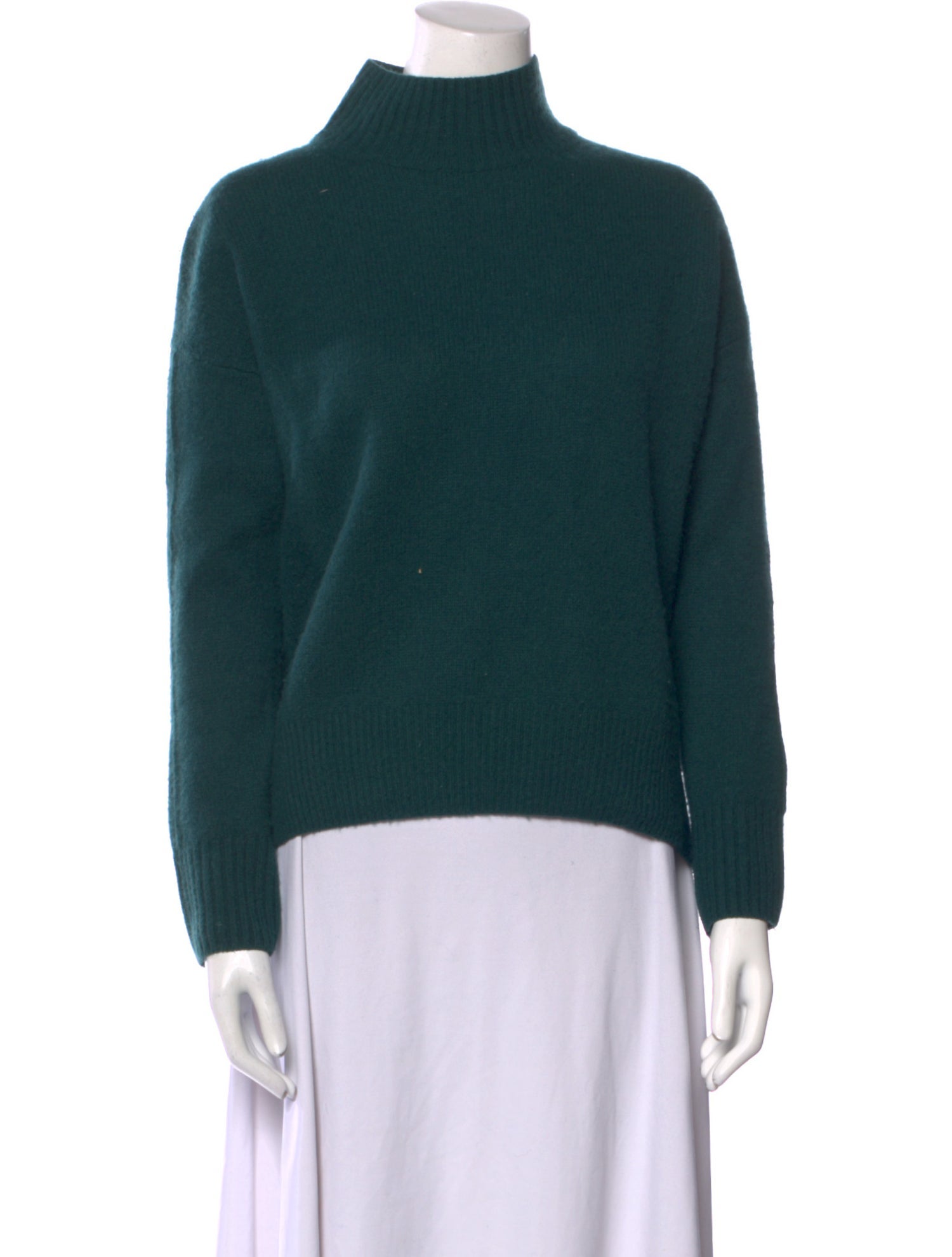 Allude Cashmere Turtleneck Sweater - Green Knitwear, Clothing ...