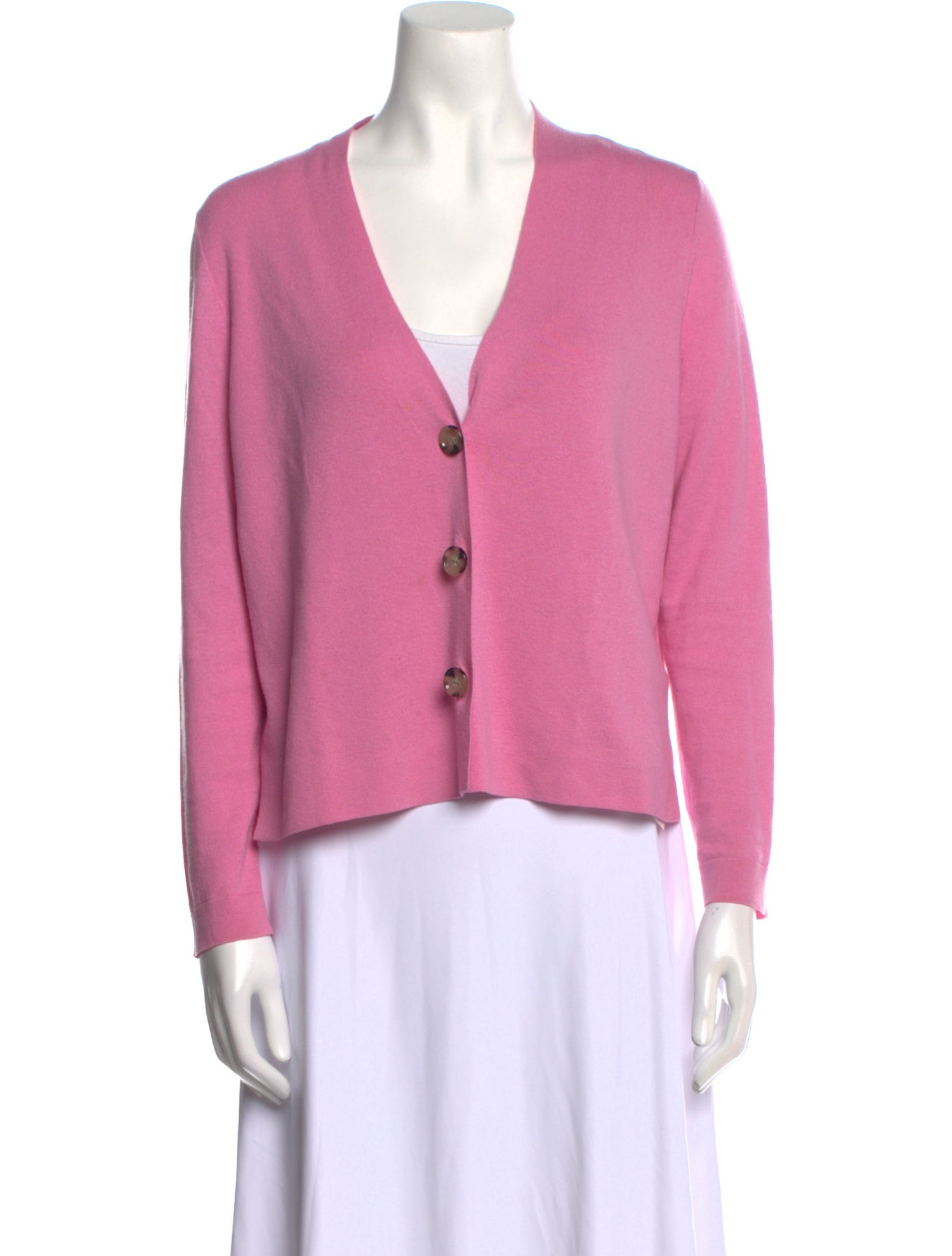 Allude V-Neck Sweater - Pink Knitwear, Clothing - WAF25589 | The RealReal