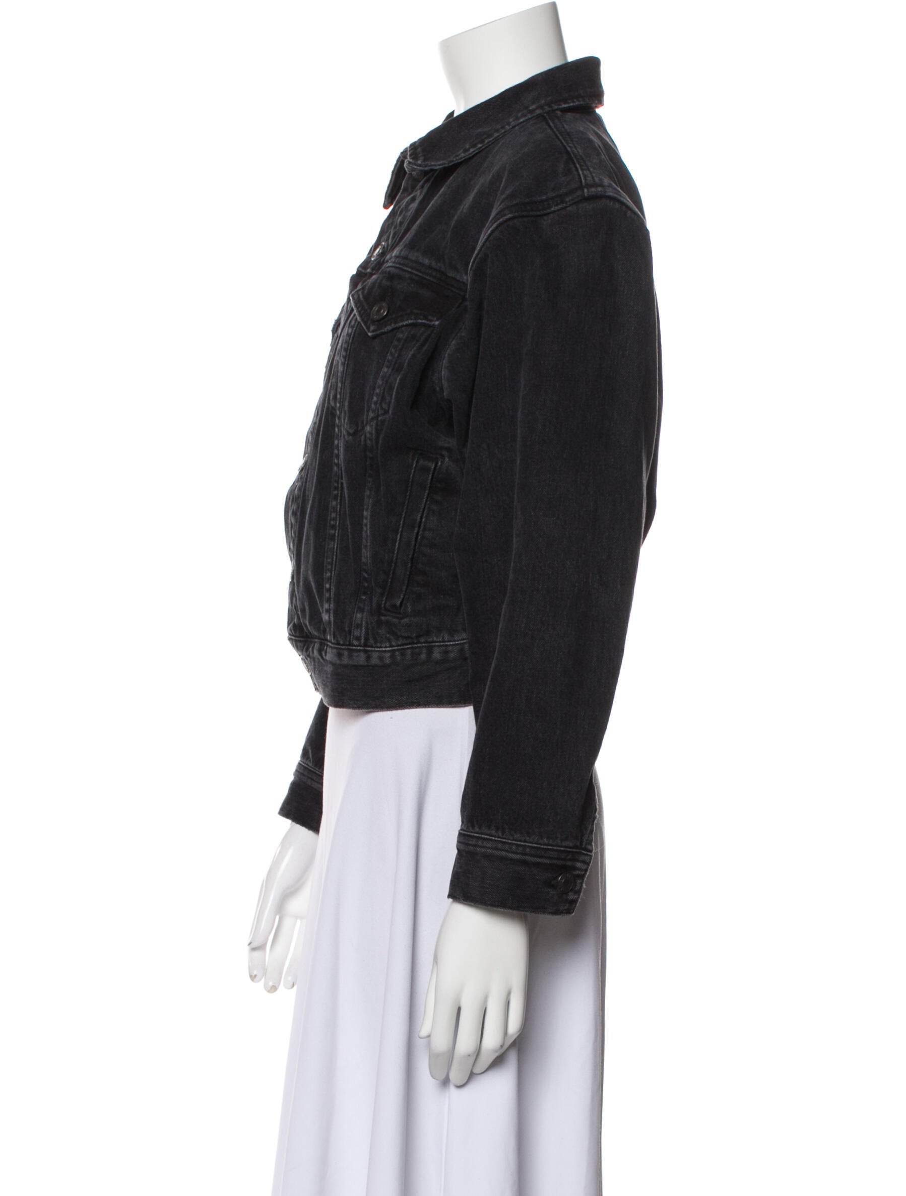 AGOLDE Denim Jacket - Black Jackets, Clothing - WAGOL36024 | The RealReal