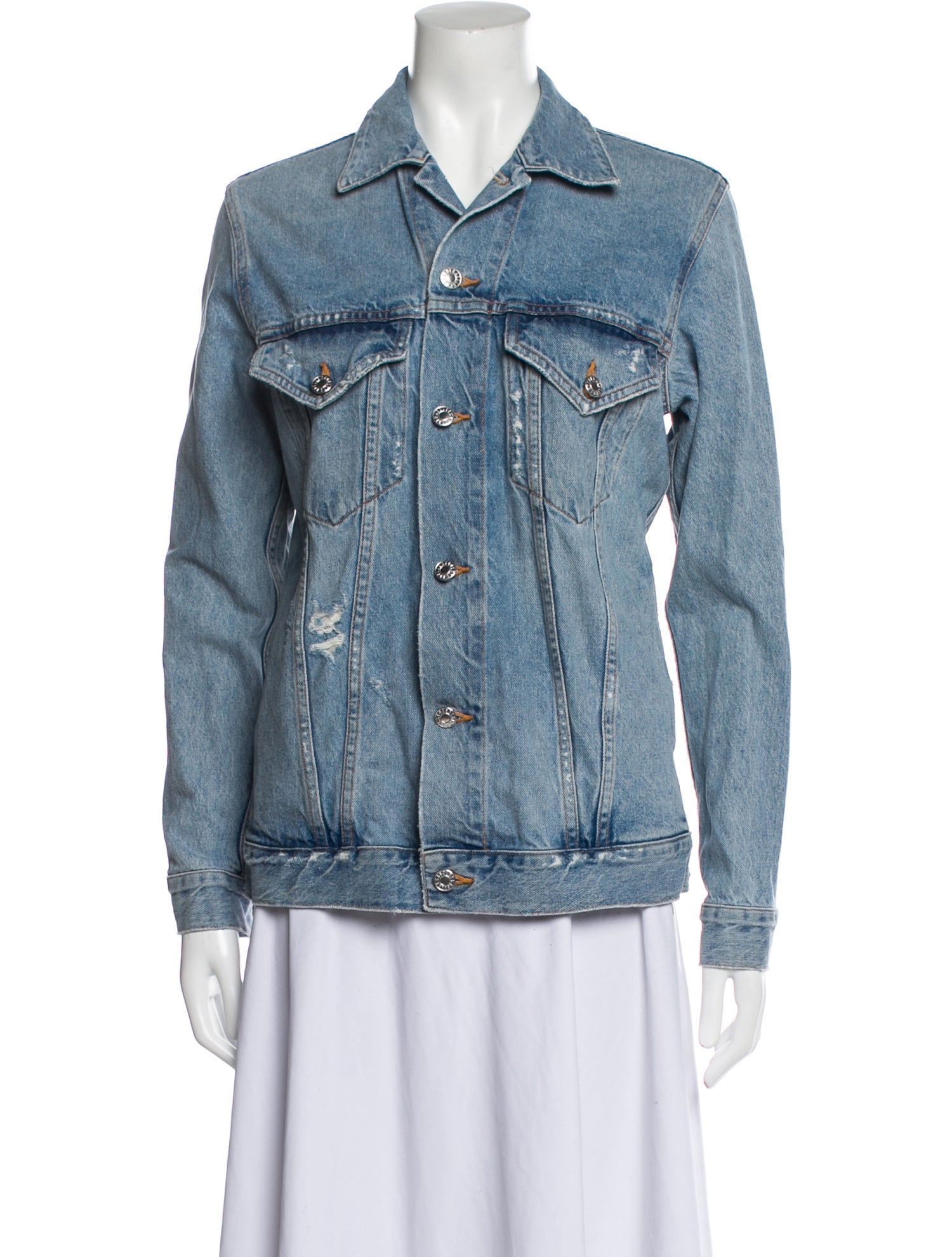 AGOLDE Denim Jacket - Blue Jackets, Clothing - WAGOL60300 | The RealReal