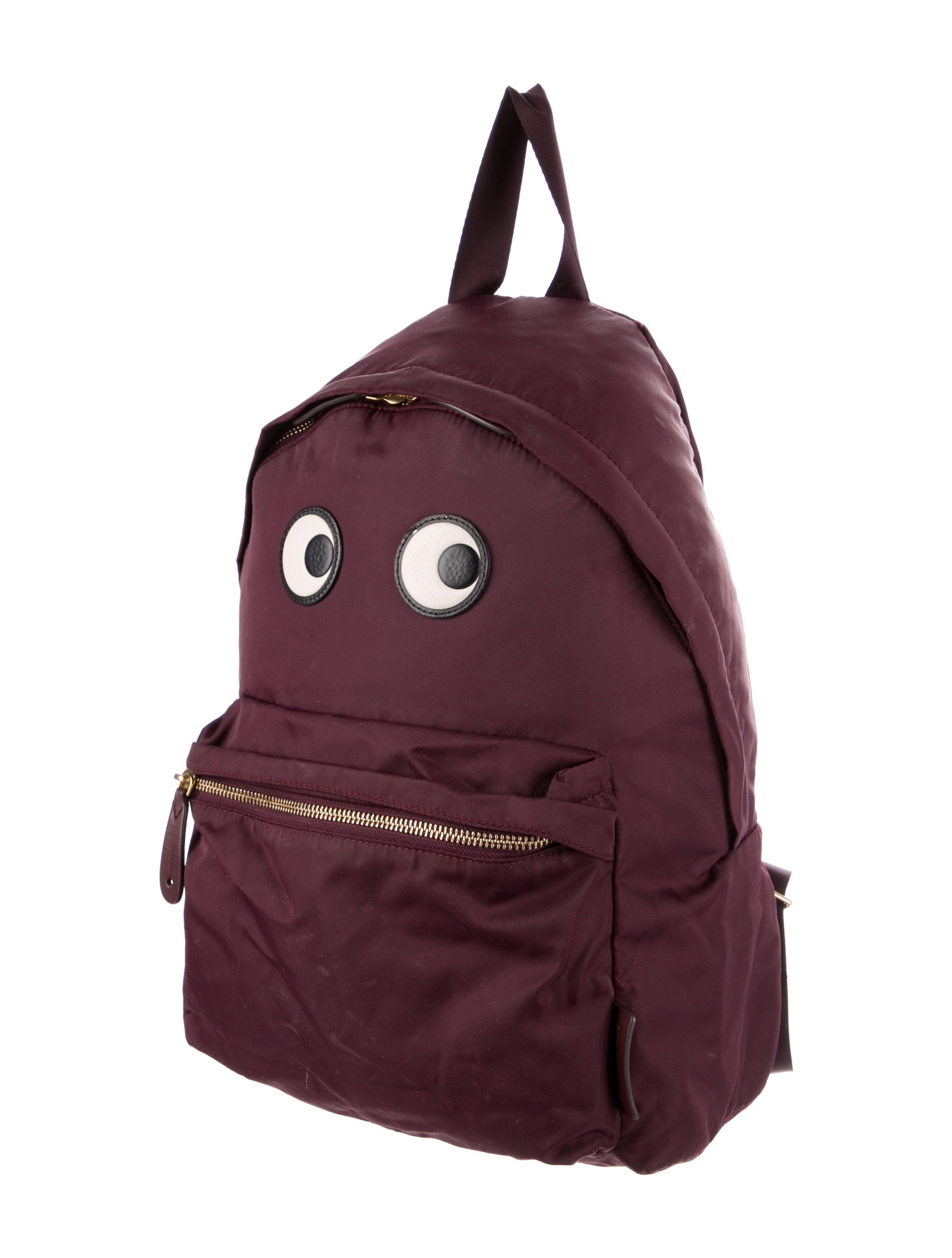Anya Hindmarch Nylon Eyes Backpack - Burgundy Backpacks, Handbags ...