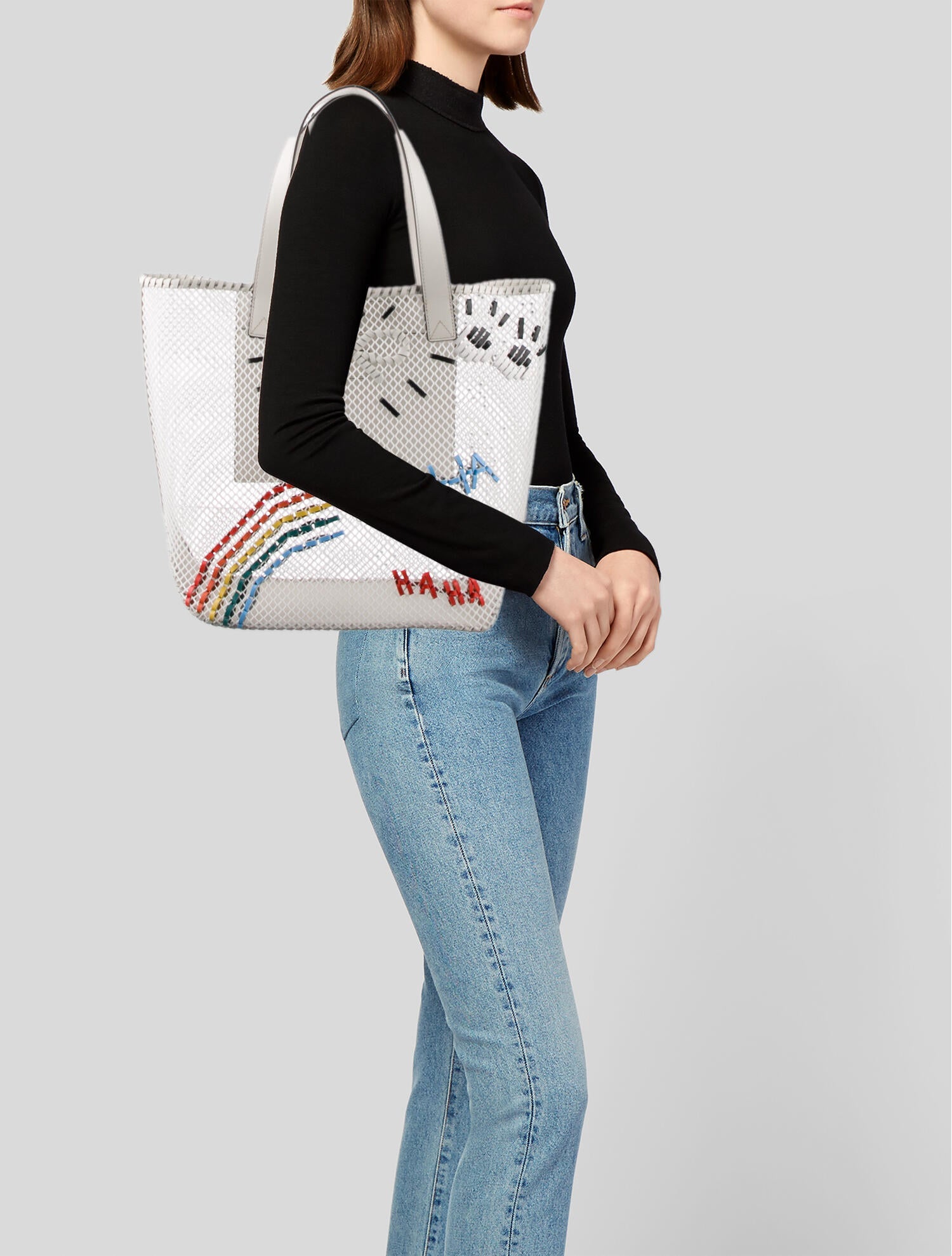 Anya Hindmarch Mesh Tote Bag w/Tags - White Totes, Handbags - WAH35805 ...
