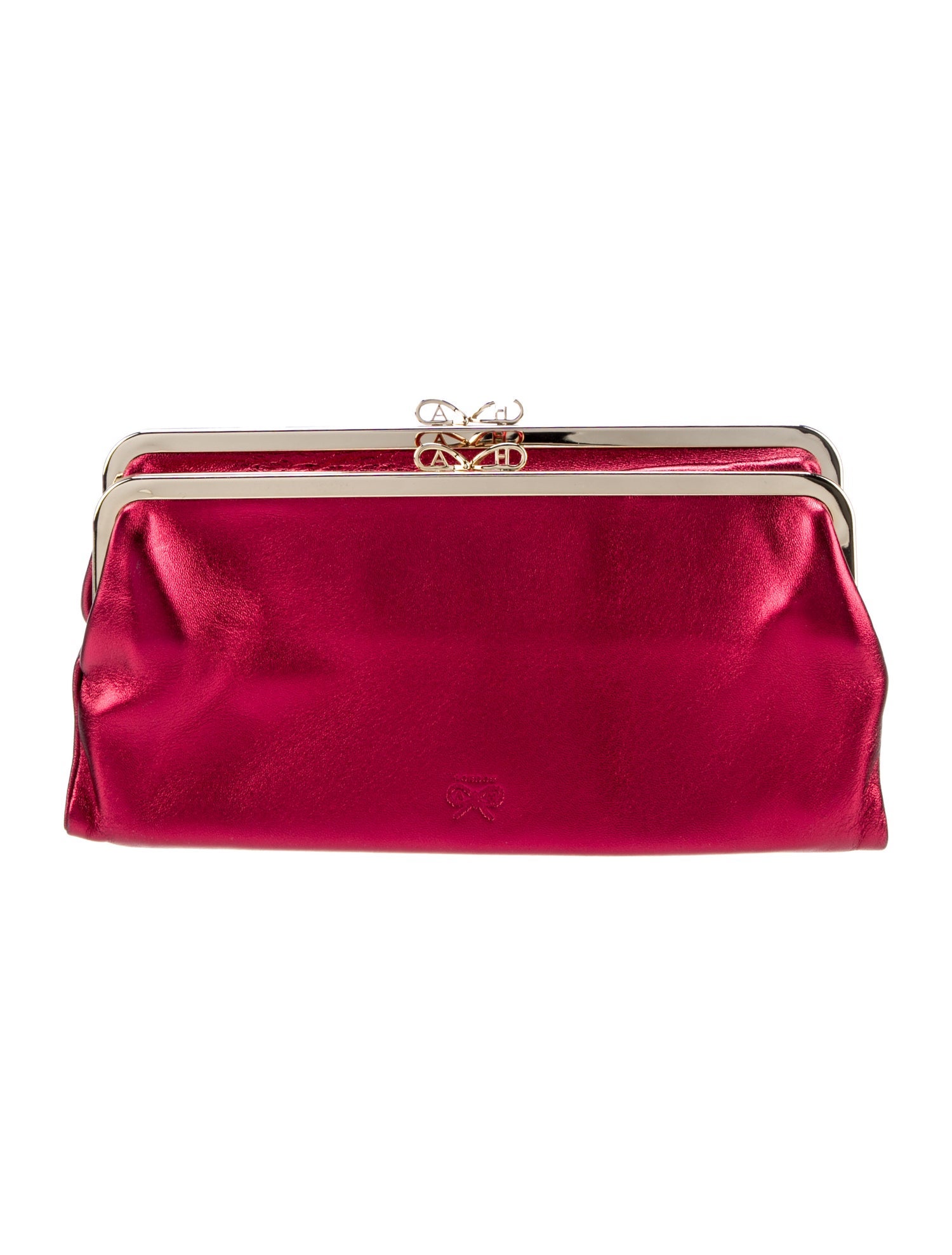 Alexander McQueen Satin De Manta Red Feather Clutch - Red Clutches ...