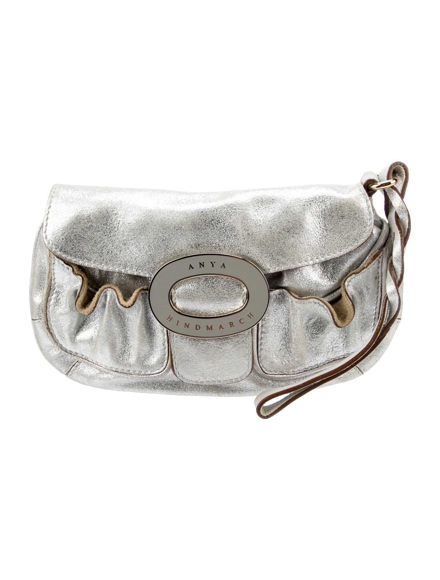 Anya Hindmarch Silver Clutch - Silver Clutches, Handbags - WAH37404 | The RealReal