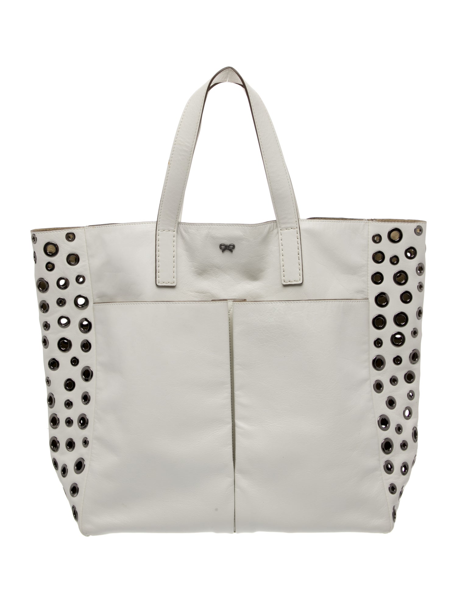 Anya Hindmarch Leather Tote - White Totes, Handbags - WAH40797 | The ...