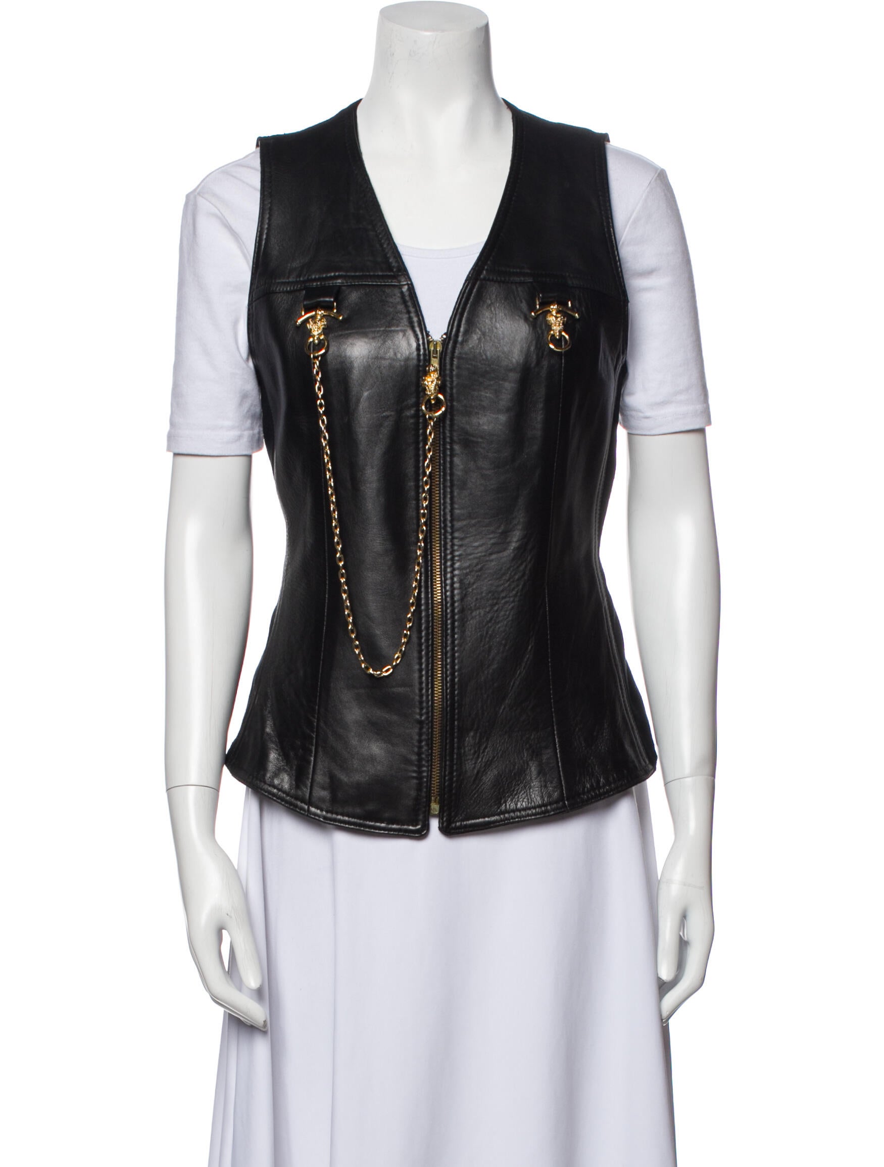 Alberto Makali Vintage 1980's Vest - Black Jackets, Clothing - WAI24063 ...
