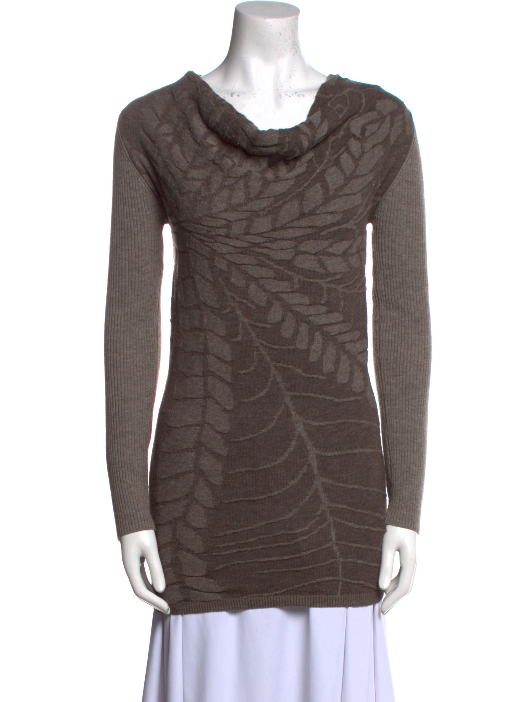 Alberto Makali Cowl Neck Sweater - Neutrals Knitwear, Clothing ...